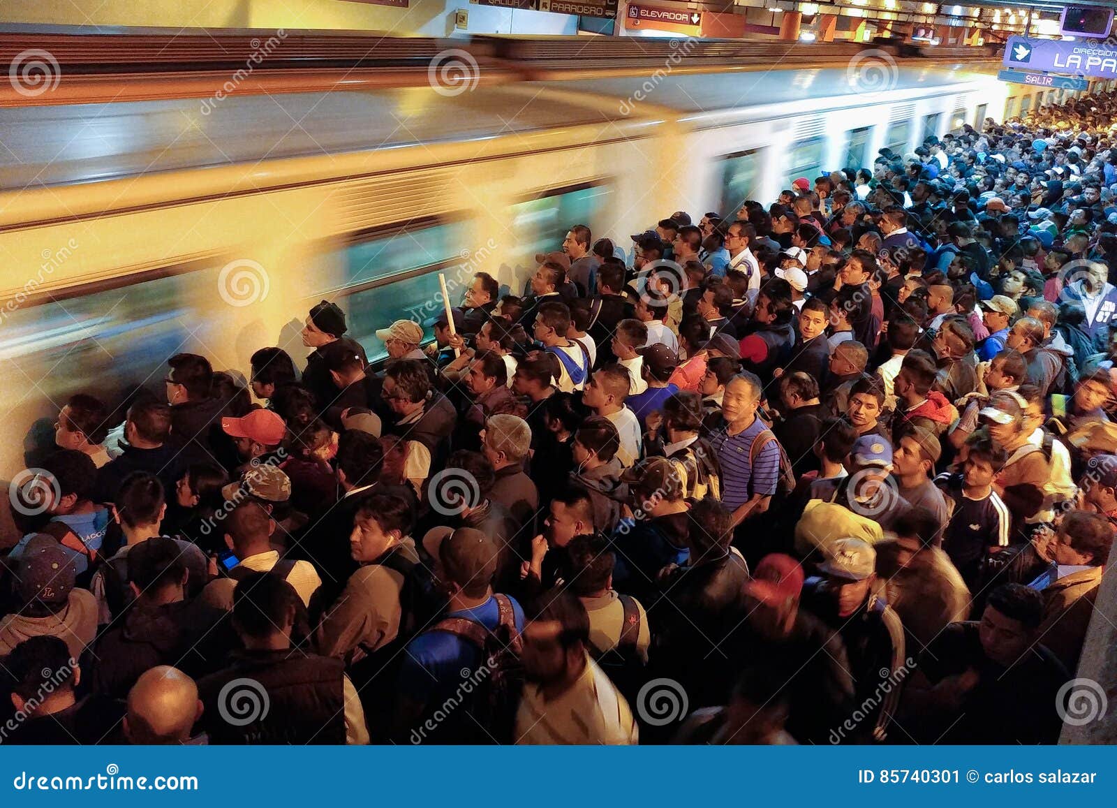 Crowd And Subway Editorial Photo | CartoonDealer.com #85740301