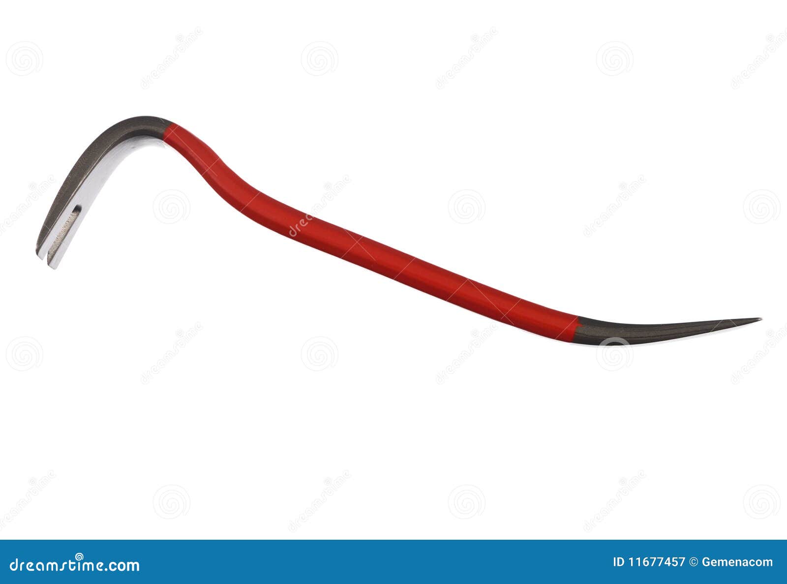 Crowbar stock image. Image of white, construction, strength - 11677457