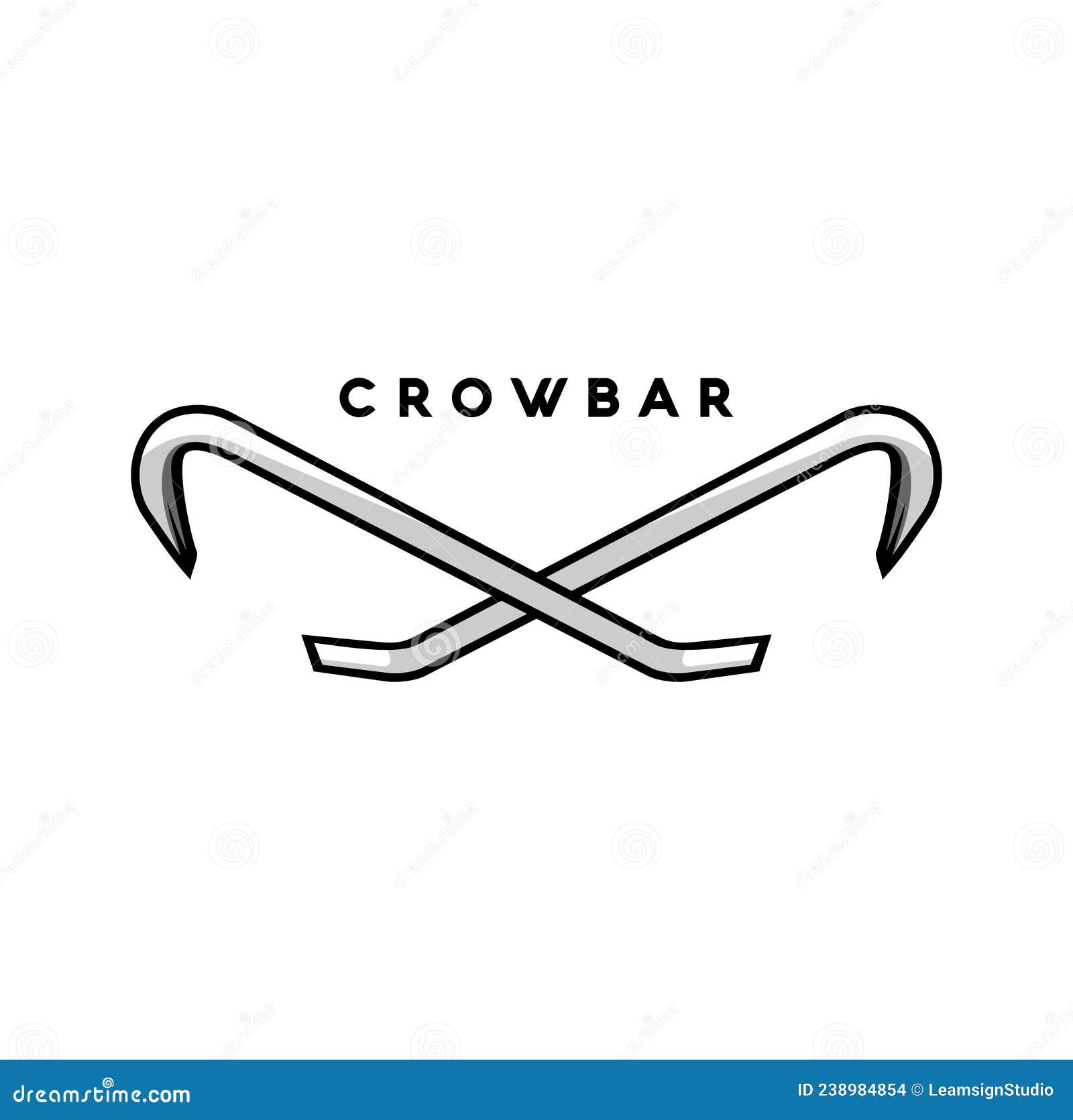 Crowbar Design Illustration Stock Vector - Illustration of hand ...