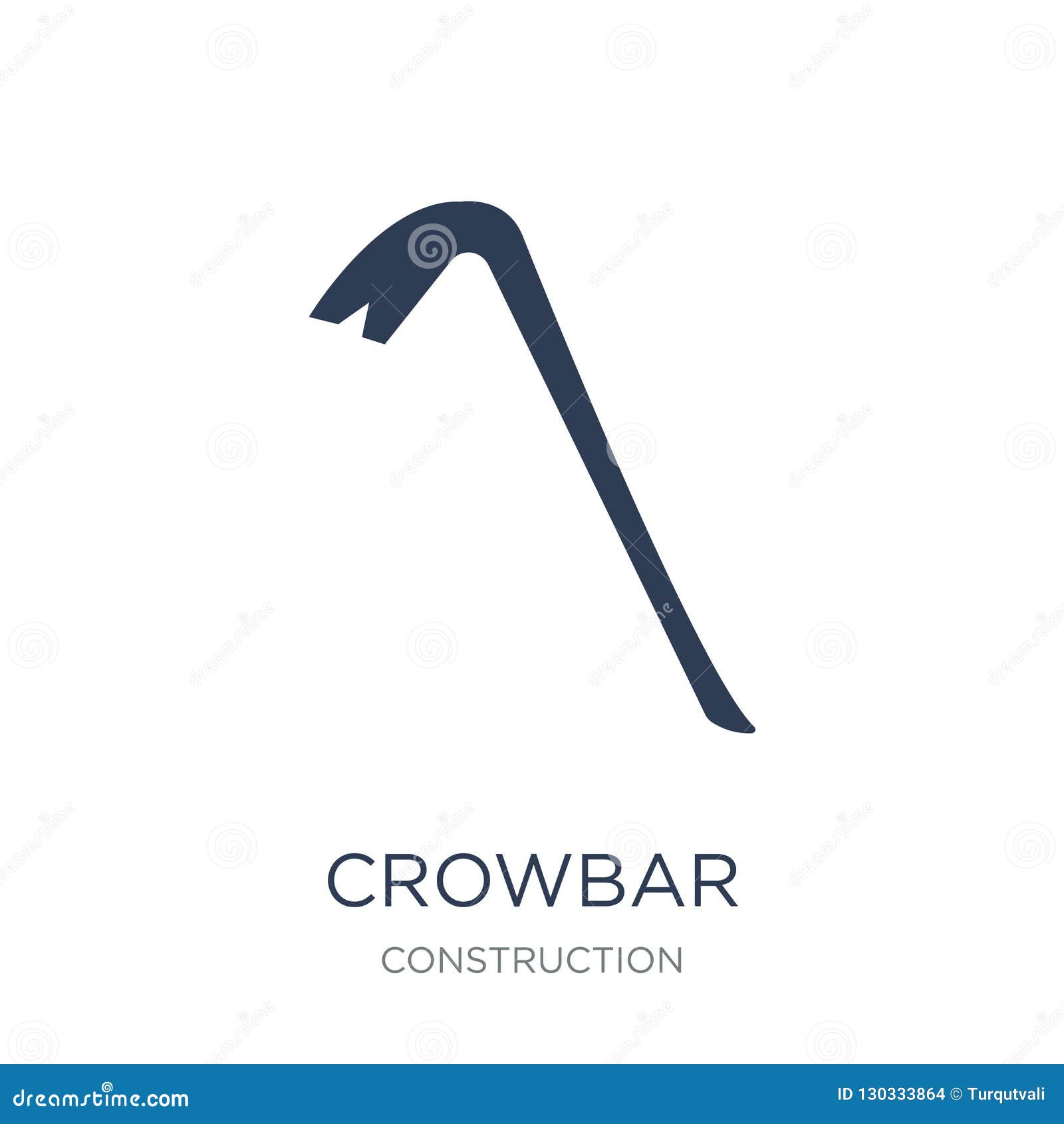 Crowbar Icon. Trendy Flat Vector Crowbar Icon on White Background from ...