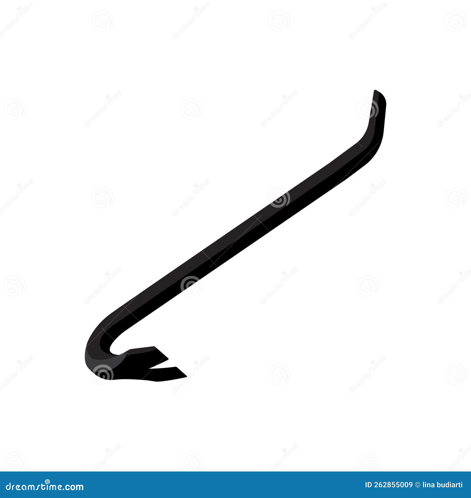 Crowbar icon stock vector. Illustration of collection - 262855009