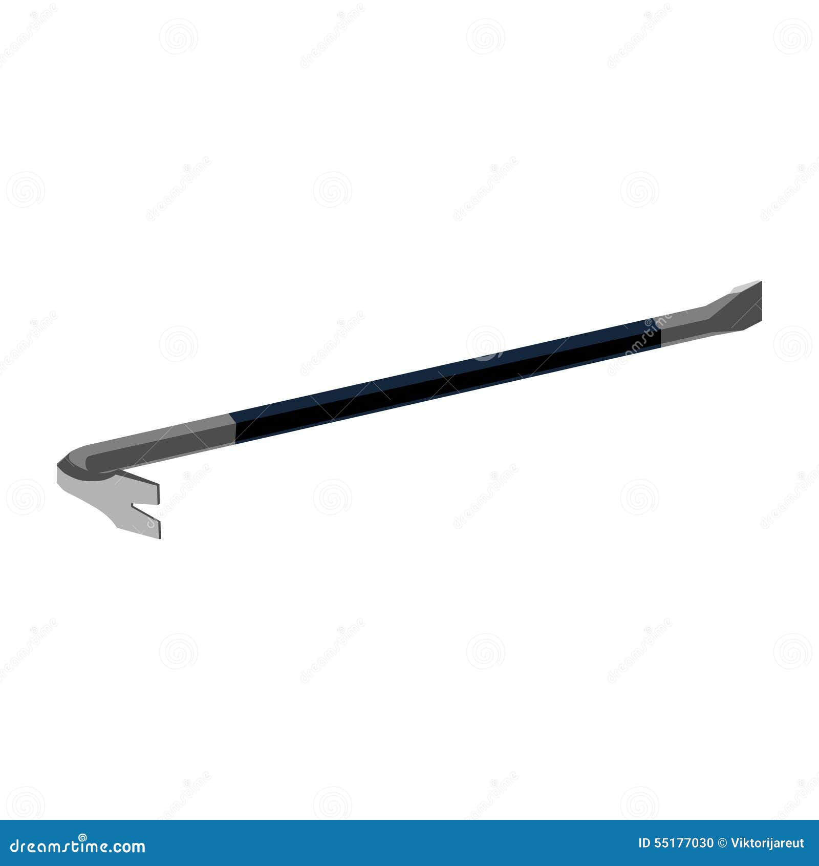 Steel Crowbar Metal Cartoon Vector Illustration | CartoonDealer.com ...
