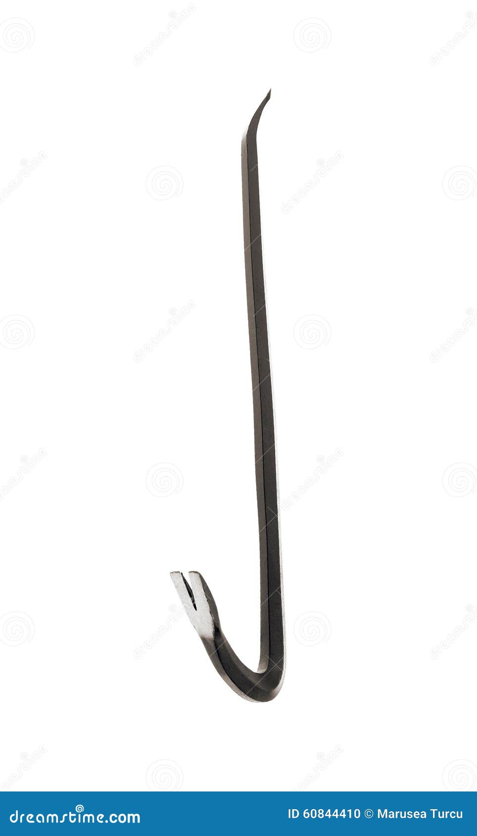 Old Crowbar Isolated On White Background. Crowbar Isolated Stock ...