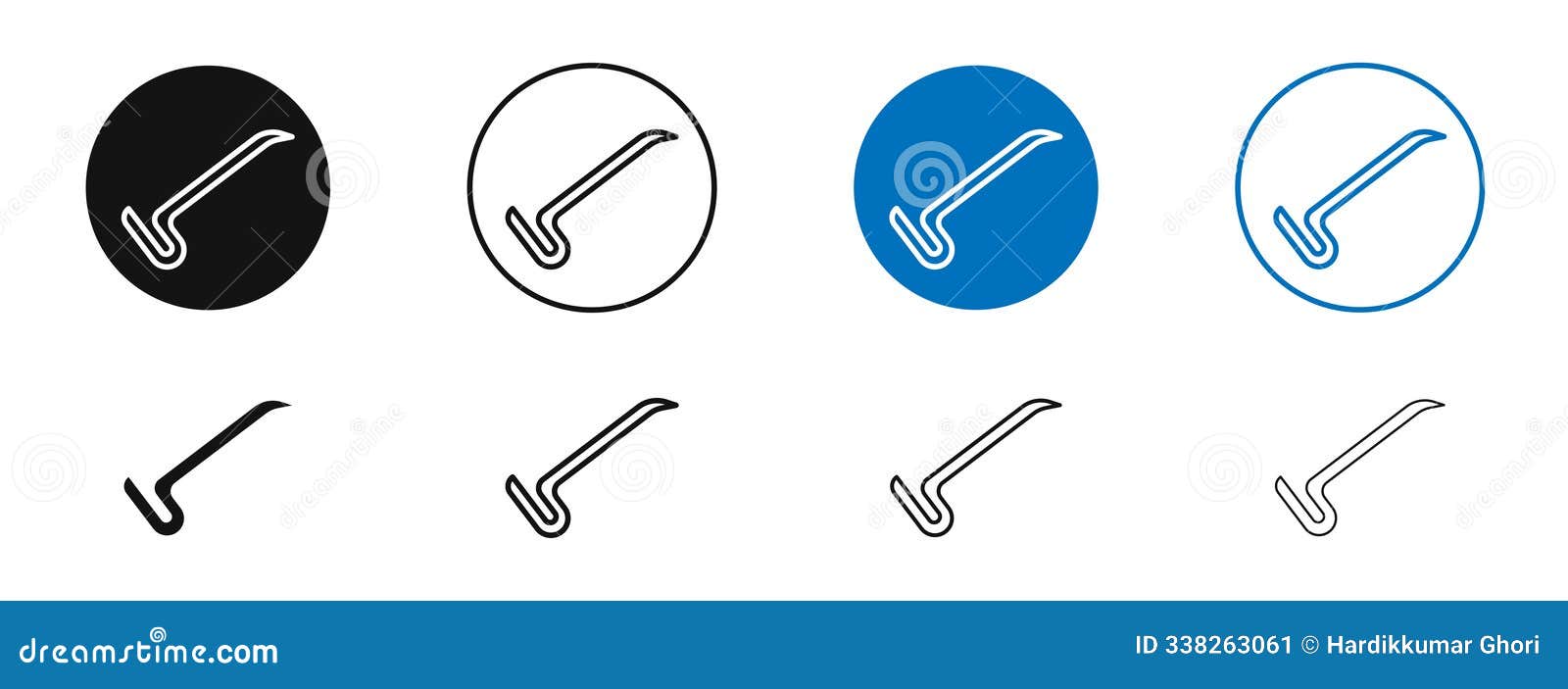 Crowbar Vector Icon Isolated On Transparent Background, Crowbar ...