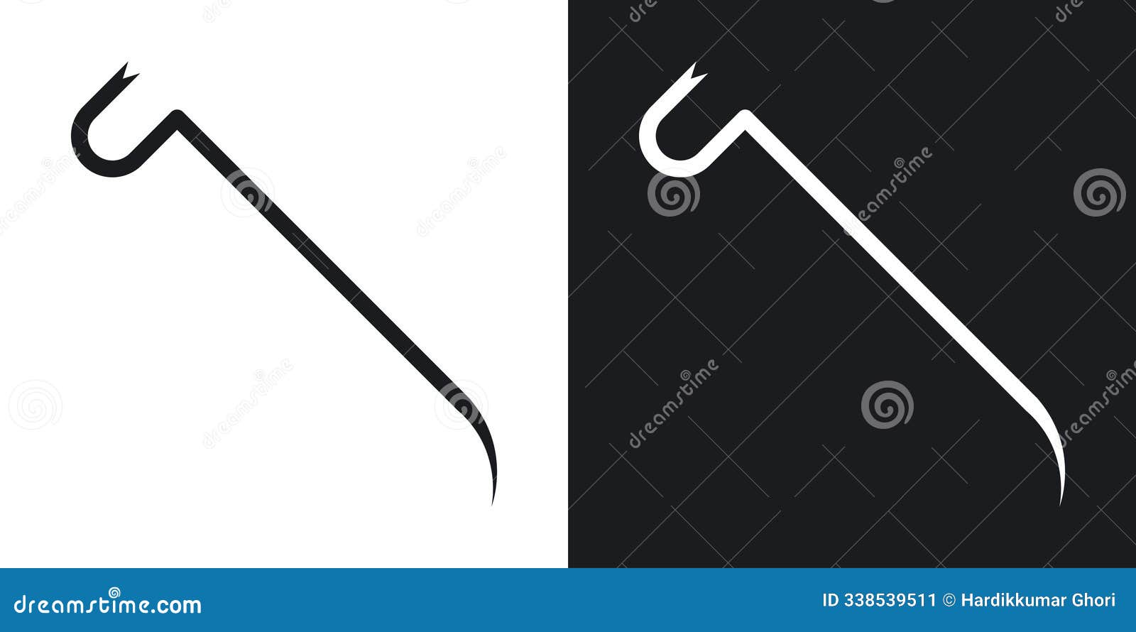 Crowbar Vector Icon Isolated On Transparent Background, Crowbar ...