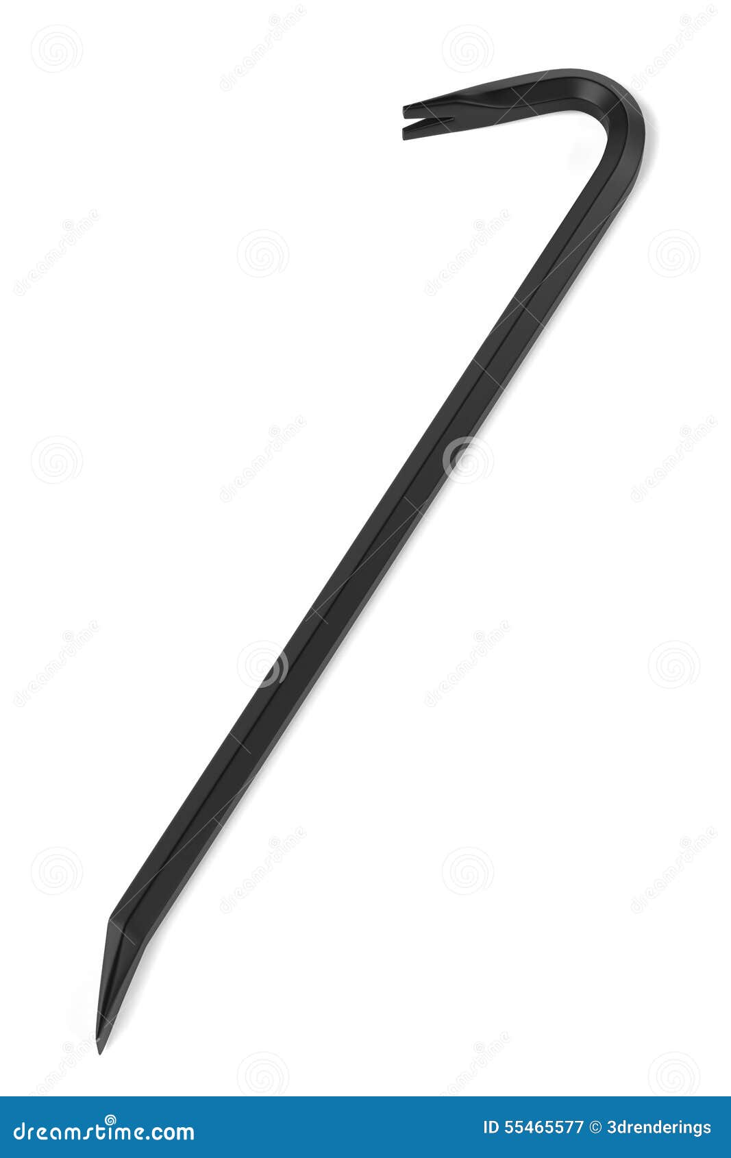 Crowbar tool stock illustration. Illustration of graphics - 55465577