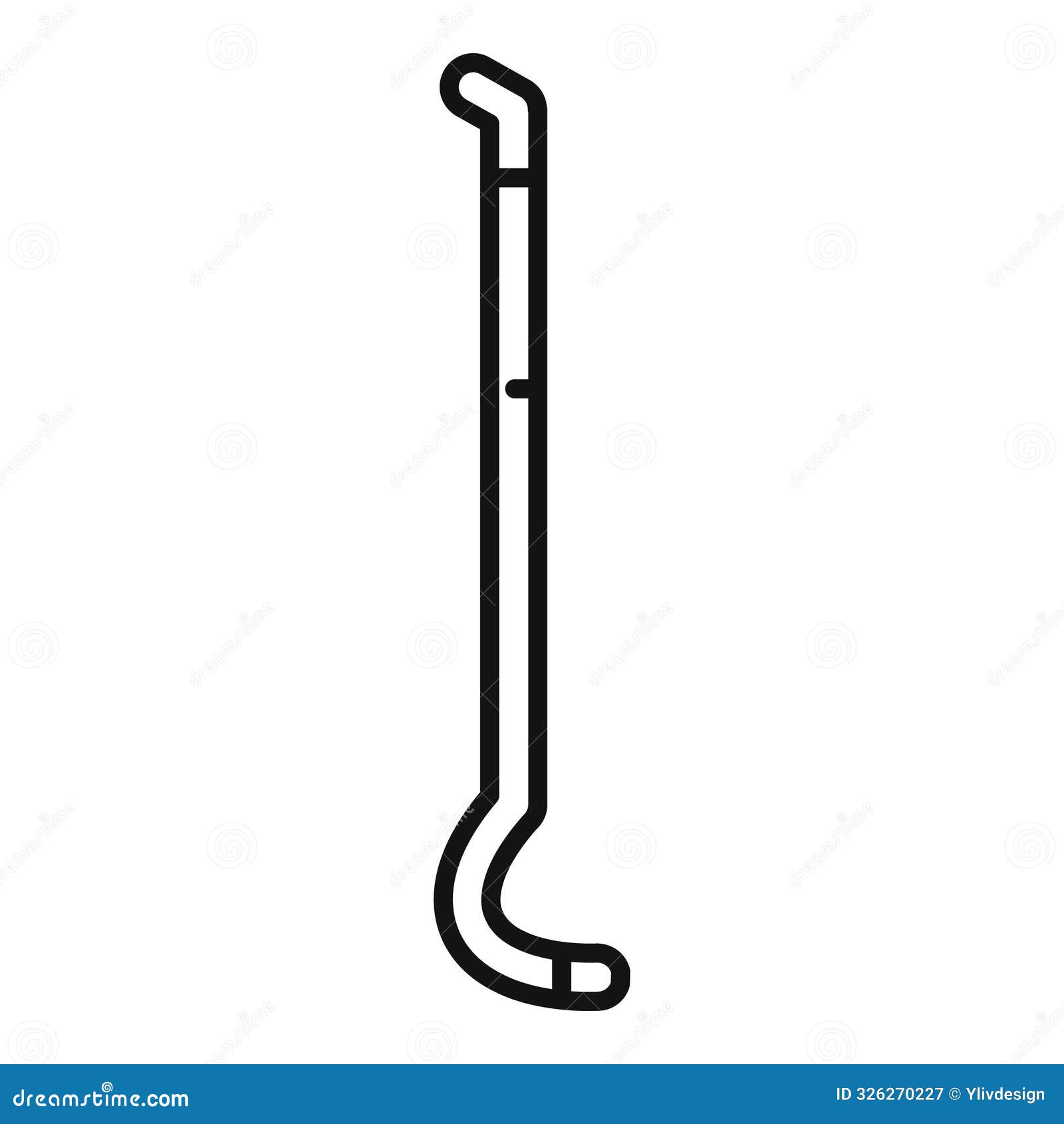 Crowbar Tool Forcing Opening Pry Bar Icon Stock Illustration ...