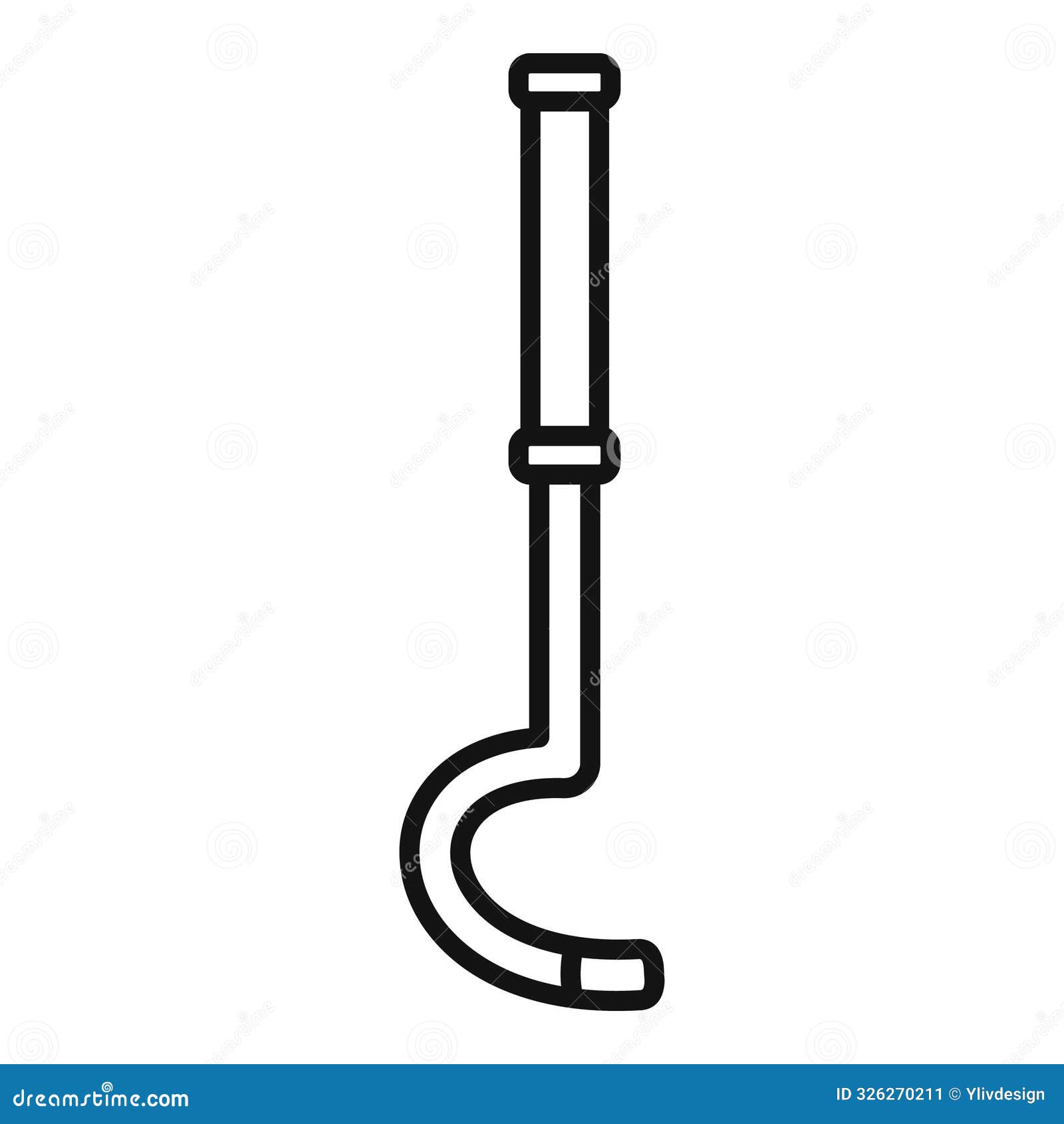 Crowbar Tool In Hand Remove Nail Holder Pulls Icon Black Color Vector ...