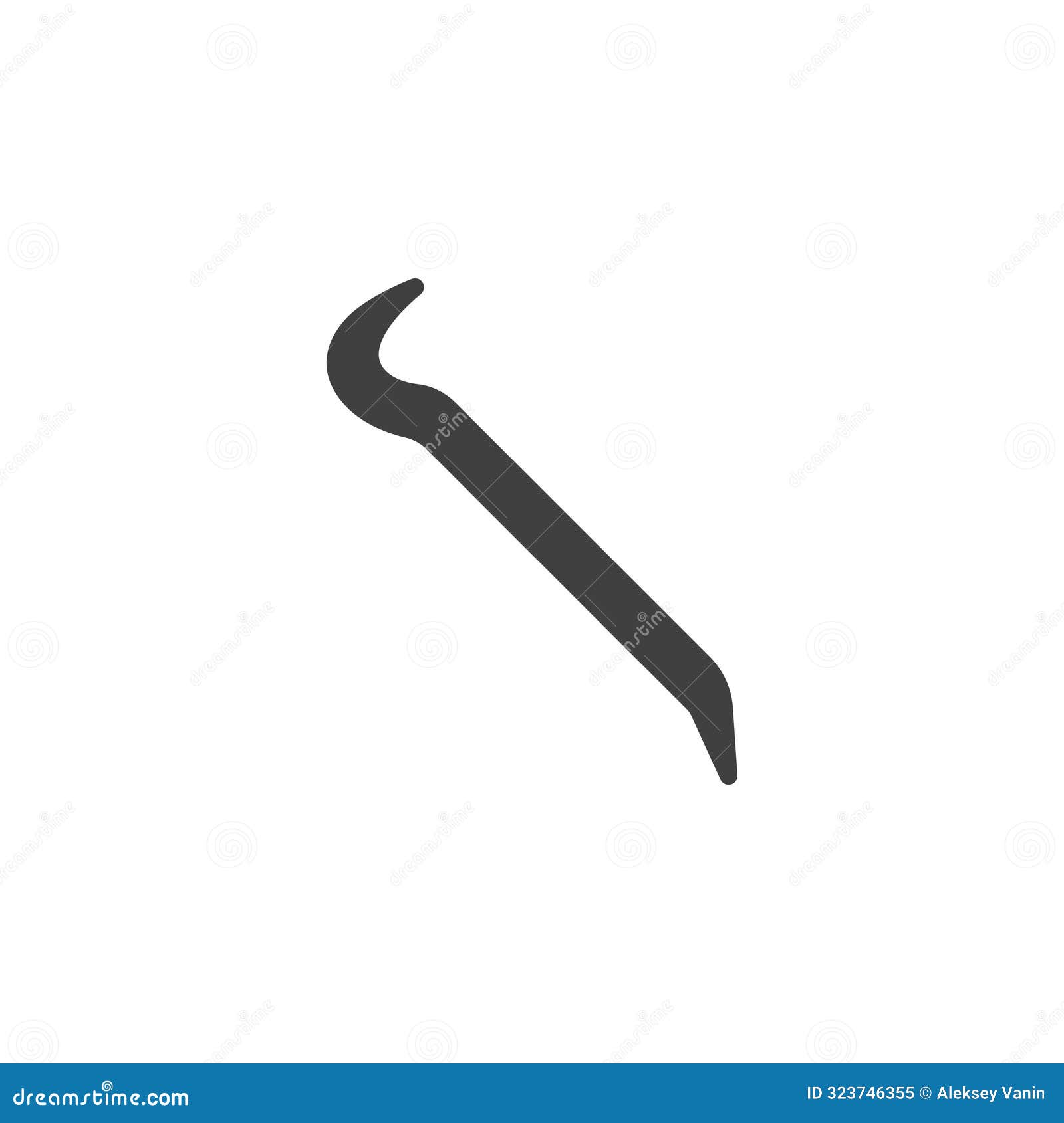 Crowbar Vector Icon Isolated On Transparent Background, Crowbar ...