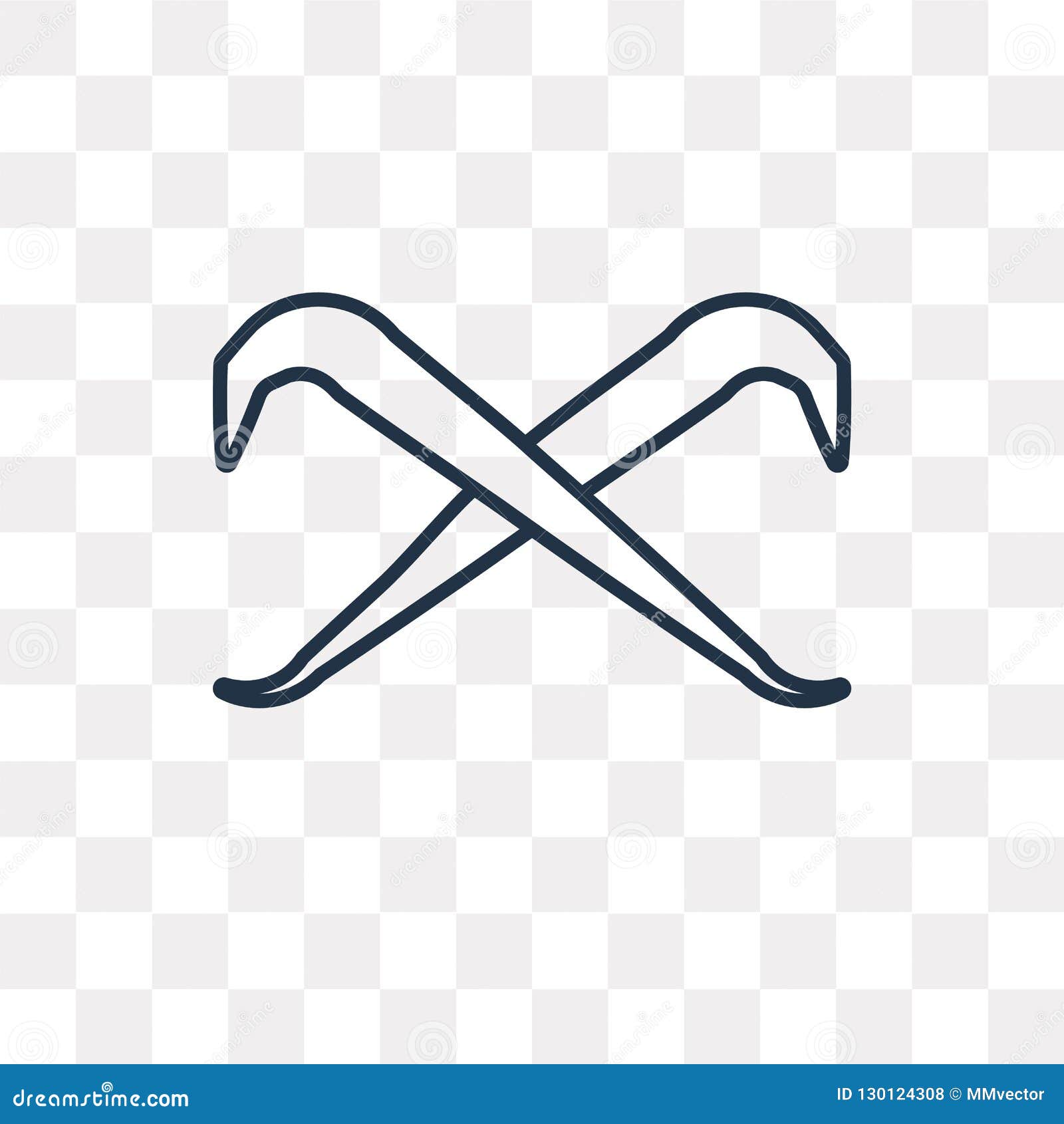Crowbar Vector Icon Isolated On Transparent Background, Crowbar ...