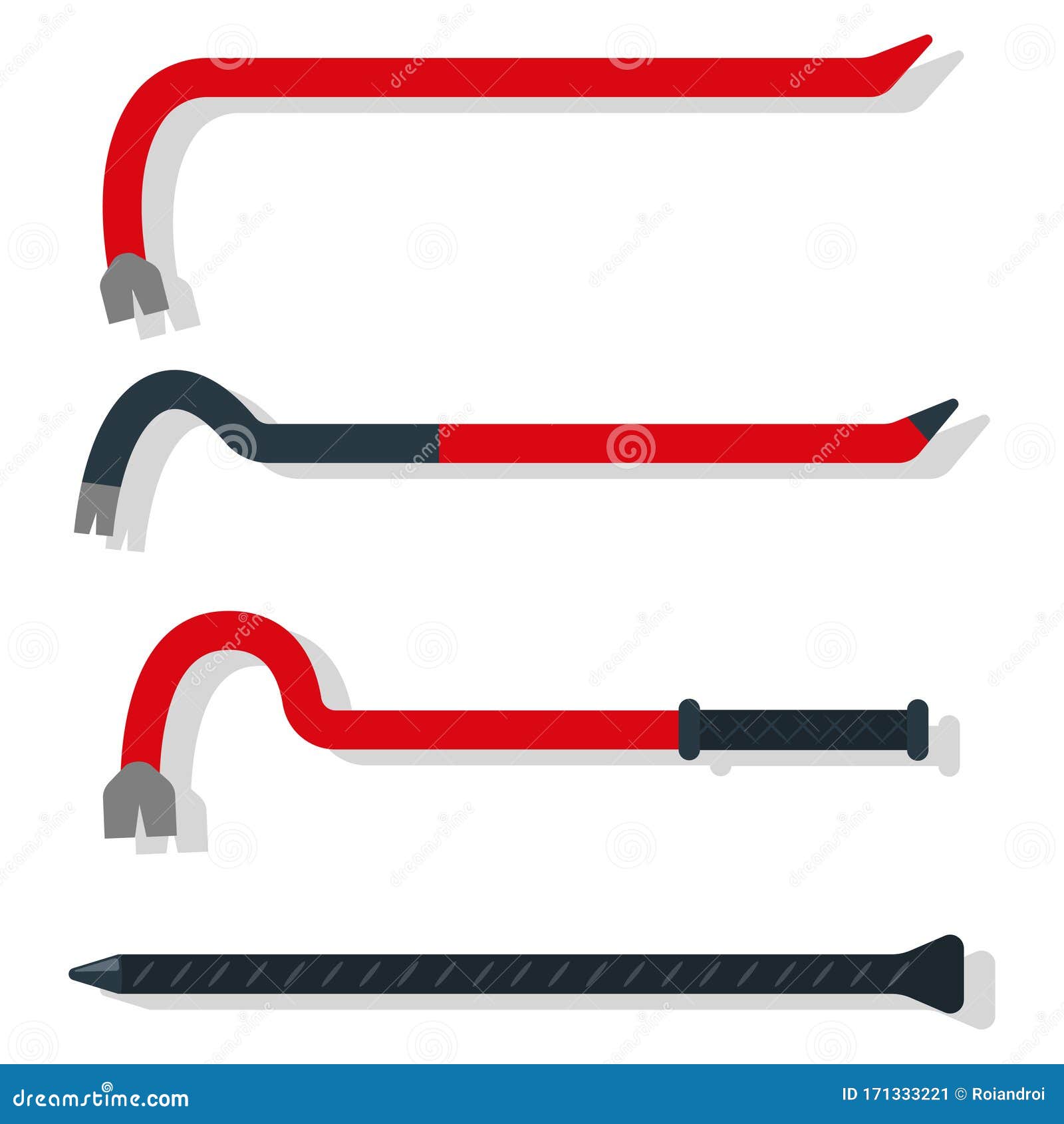 Crowbar Vector Icon On White Background. Flat Vector Crowbar Icon ...