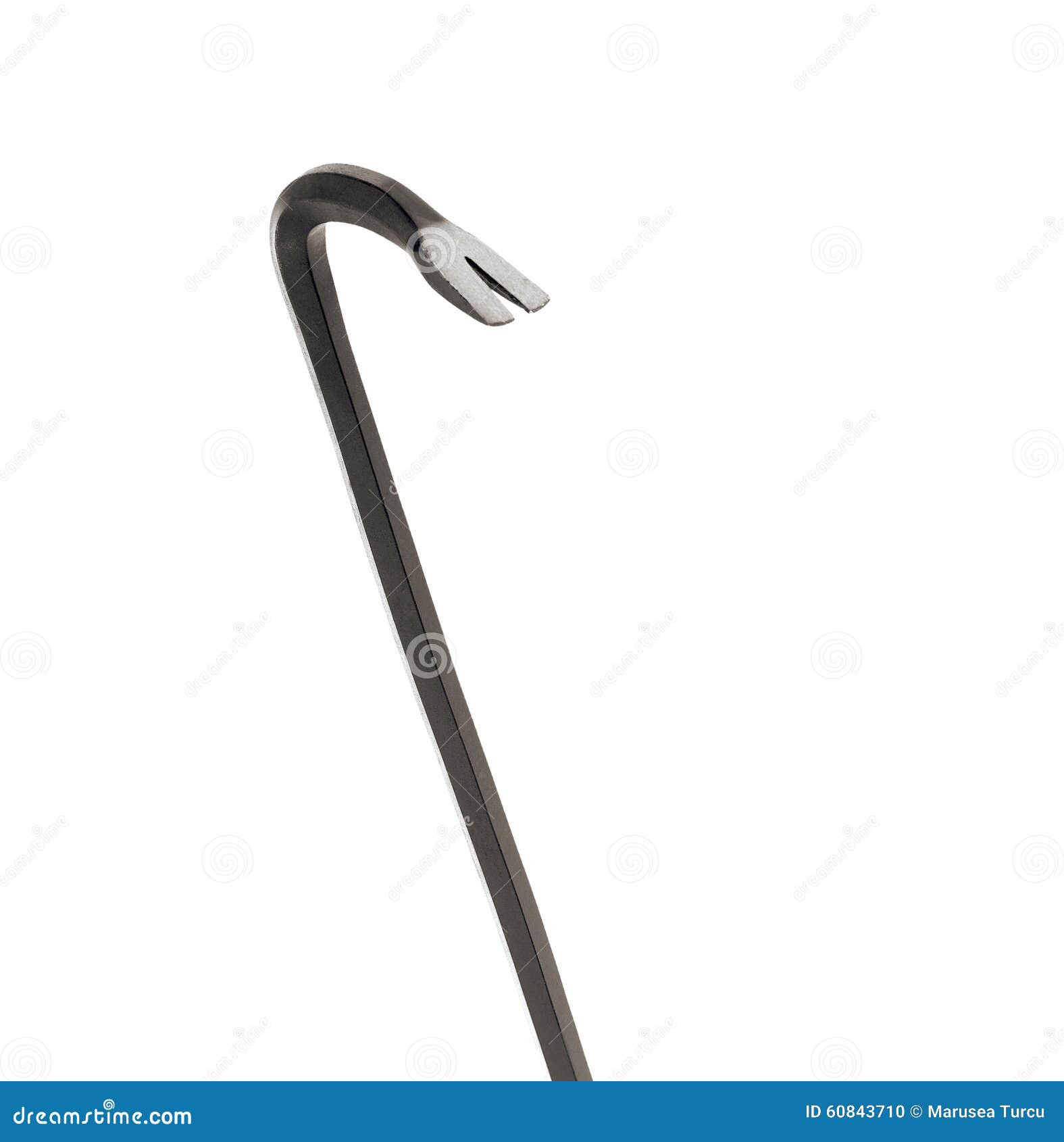 Old Crowbar On White Background White Work Wrecking Stock Photography ...