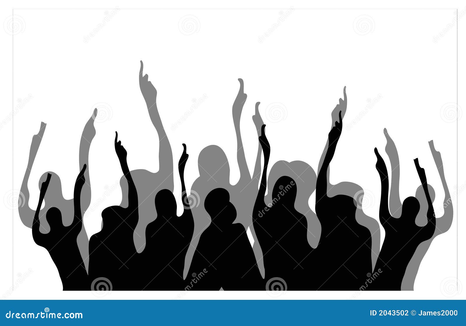 Crowd Shadow Clipart Cross