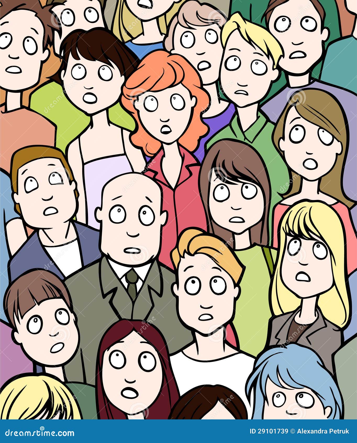 Crowd stock vector. Illustration of citizens, outstanding - 29101739