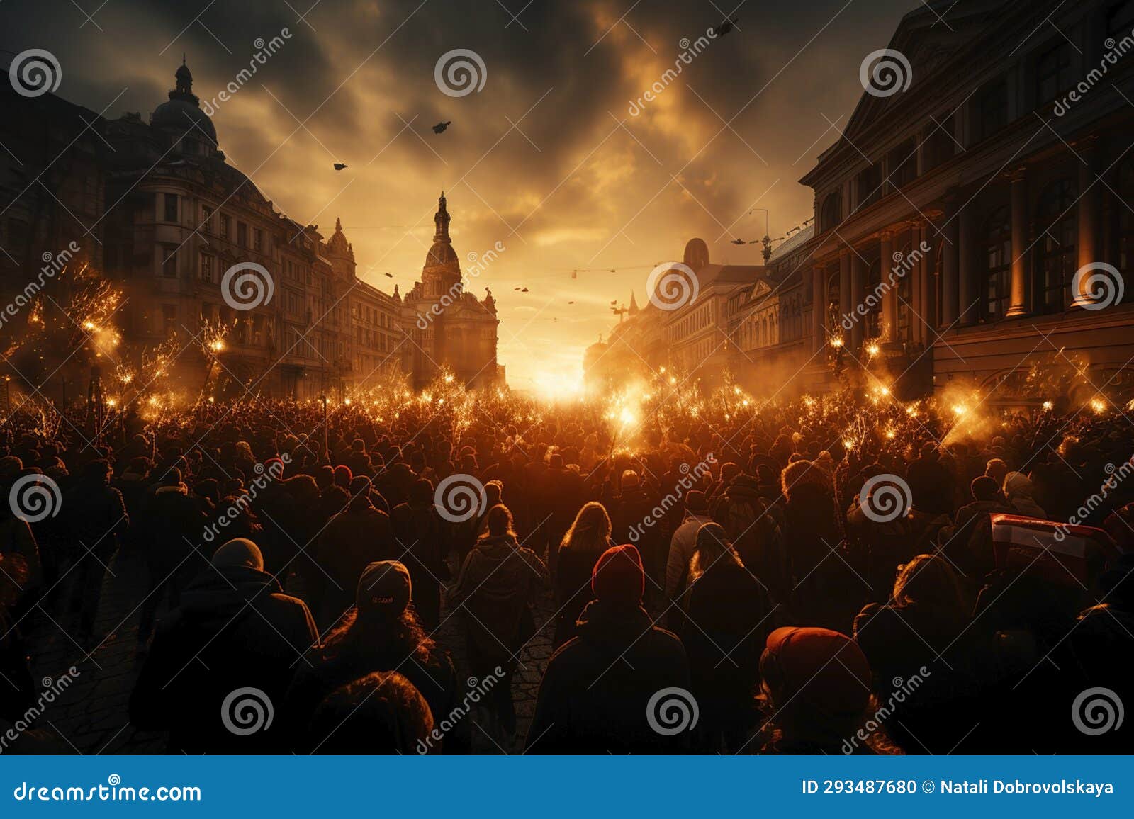 Crowd of Angry Sad People ,protest Stock Illustration - Illustration of ...