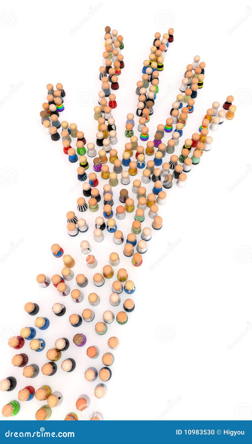 Crowd Arm stock illustration. Illustration of long, person - 10983530