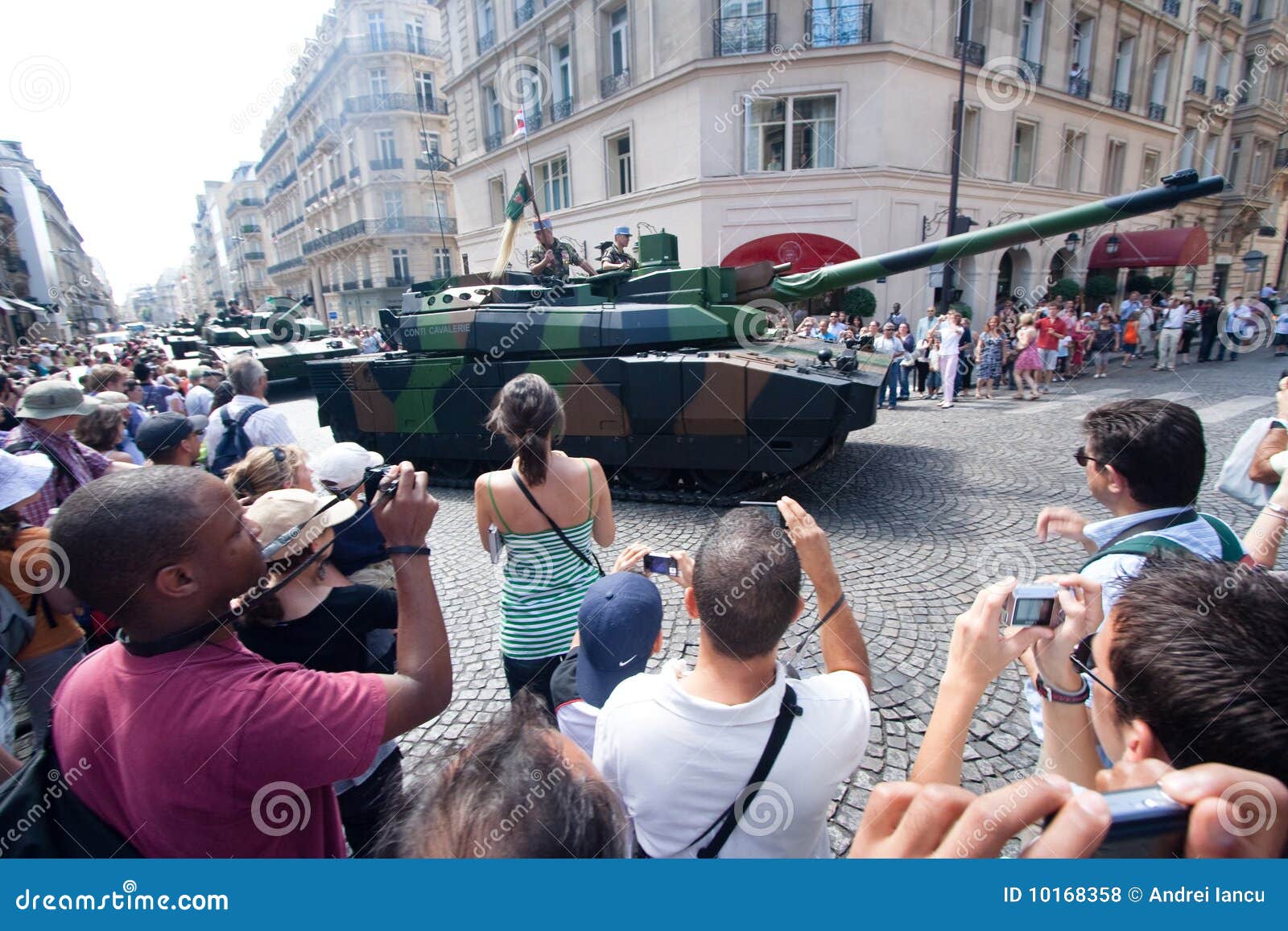 Crowd around tank editorial stock photo. Image of march - 10168358