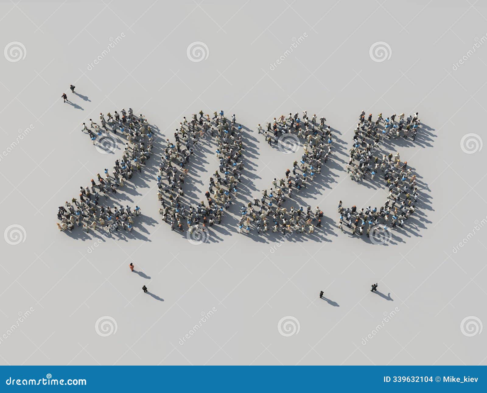 2025. Numbers And Barcode, Isolated On White Background. Concept For ...