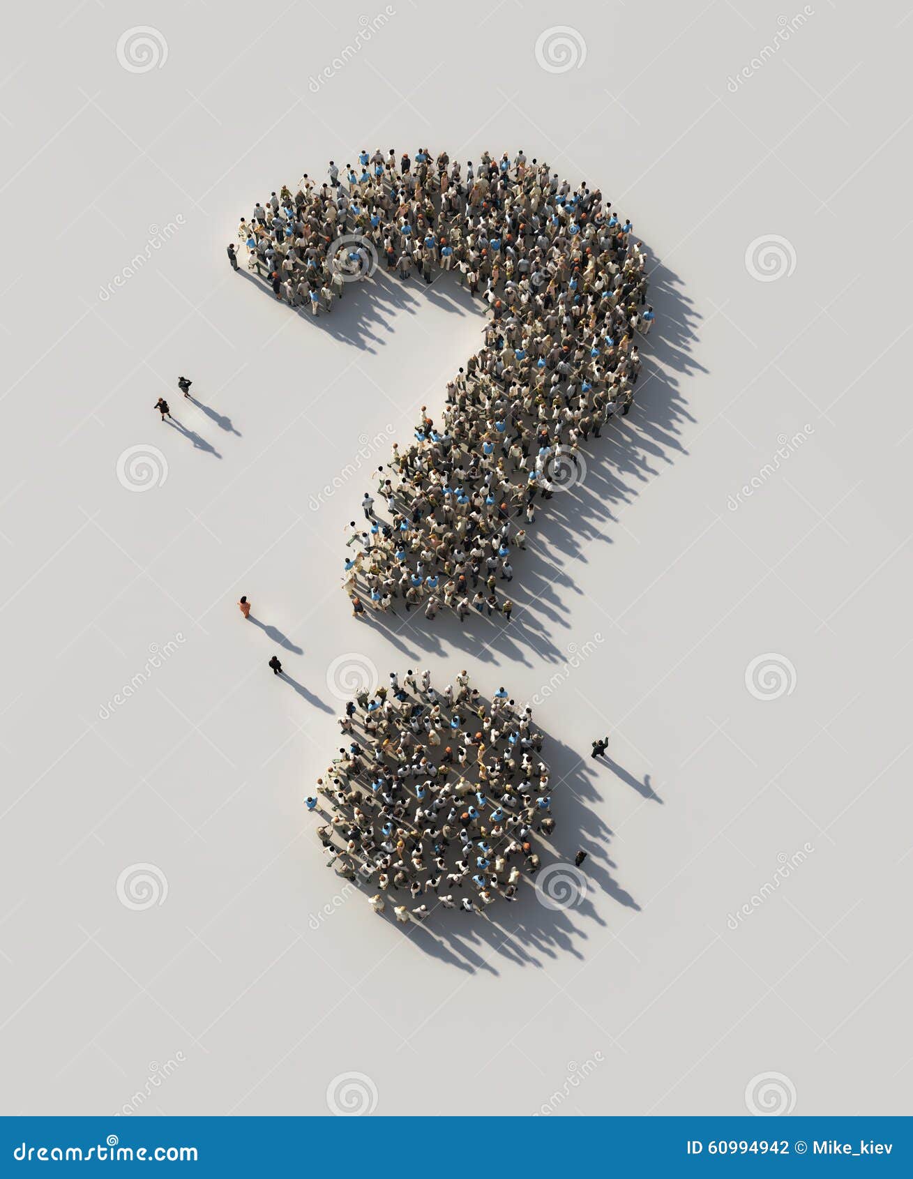 Crowd as question mark stock illustration. Illustration of white - 60994942