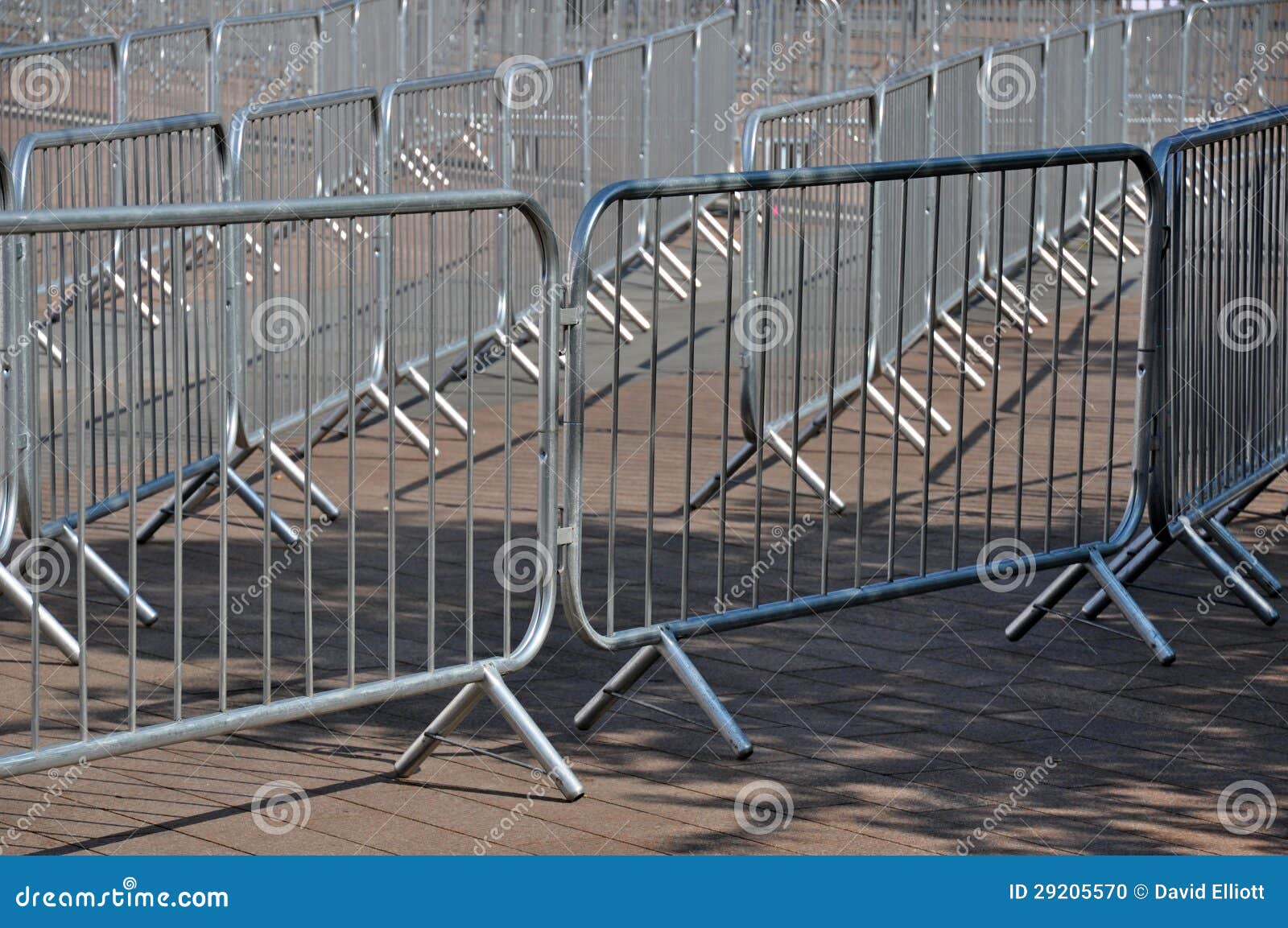 Crowd Barriers detail stock photo. Image of event, exit - 29205570