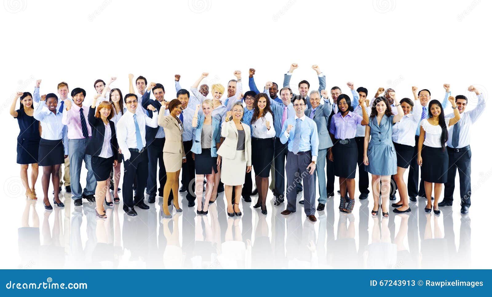 Crowd Business People Celebration Success Team Concept Stock Image ...
