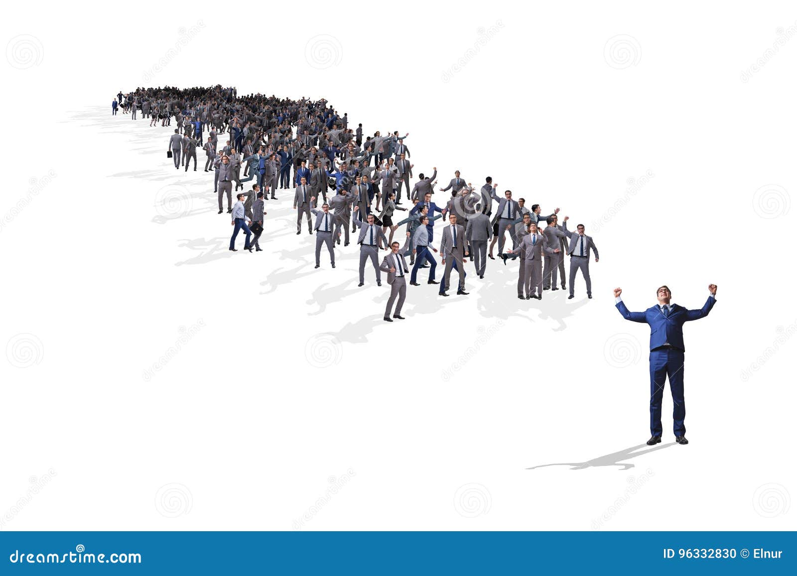 The Crowd of Business People in Concept Stock Photo - Image of ...