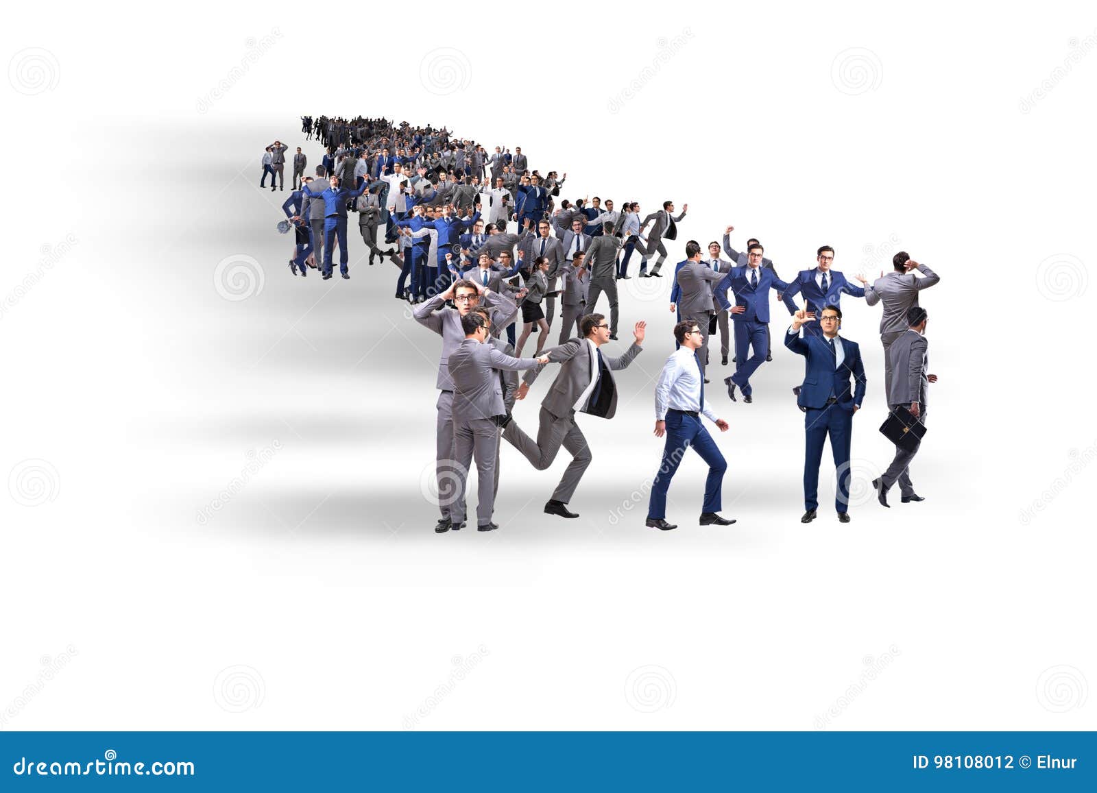 The Crowd of Business People in Concept Stock Photo - Image of crowd ...