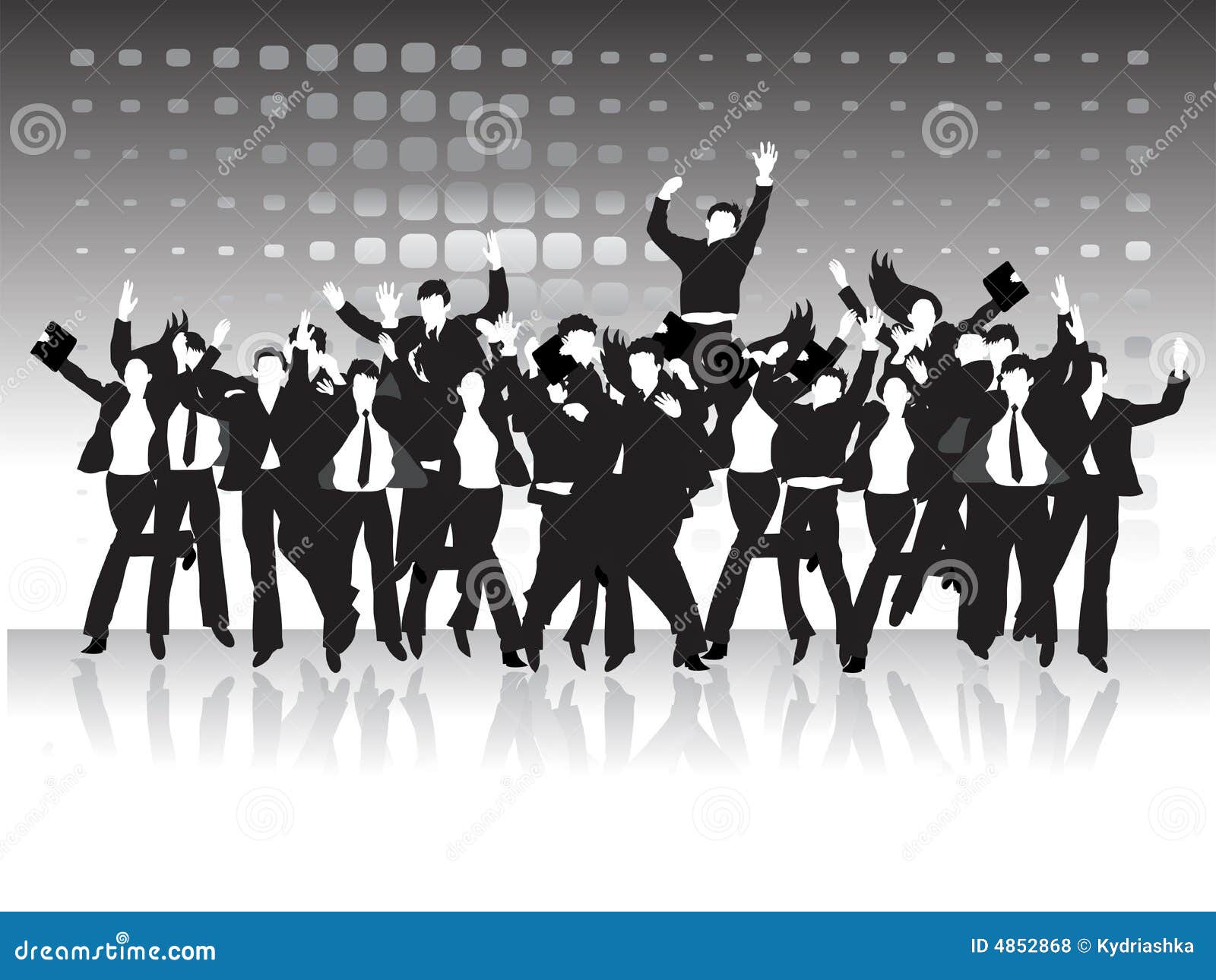 Crowd of business peoples stock vector. Illustration of occupation ...