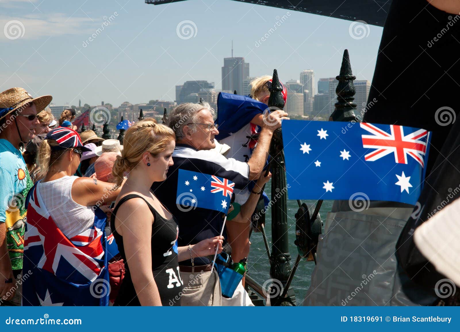 Crowd Celebrating Australia Day. Editorial Photo - Image of icons ...