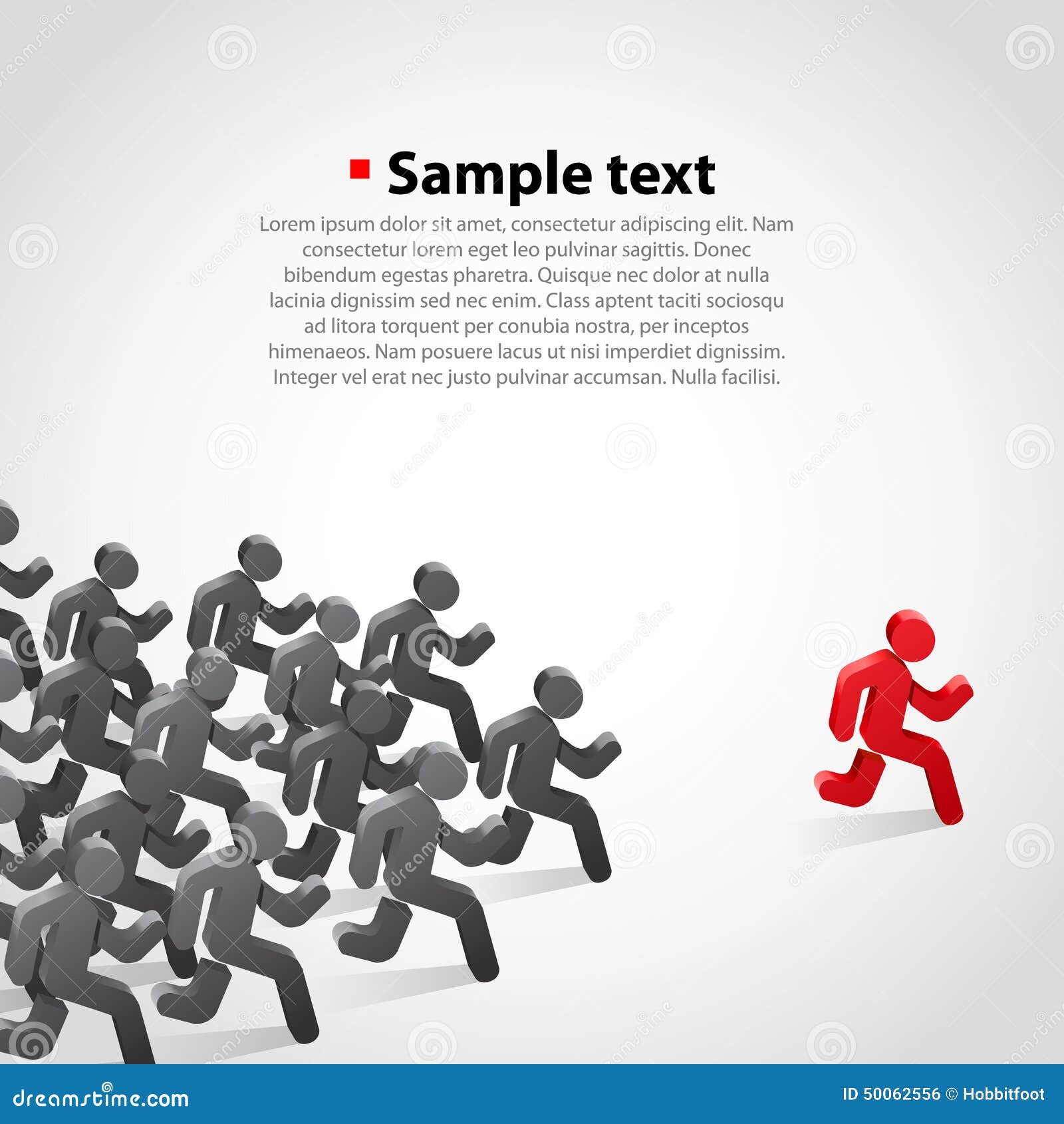 Crowd Chasing Leader Vector Illustration | CartoonDealer.com #50062556
