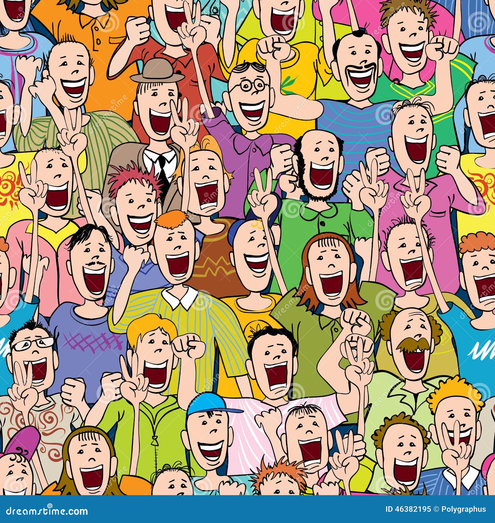 Cheering Fans Cartoon Cheering Fans Cartoon