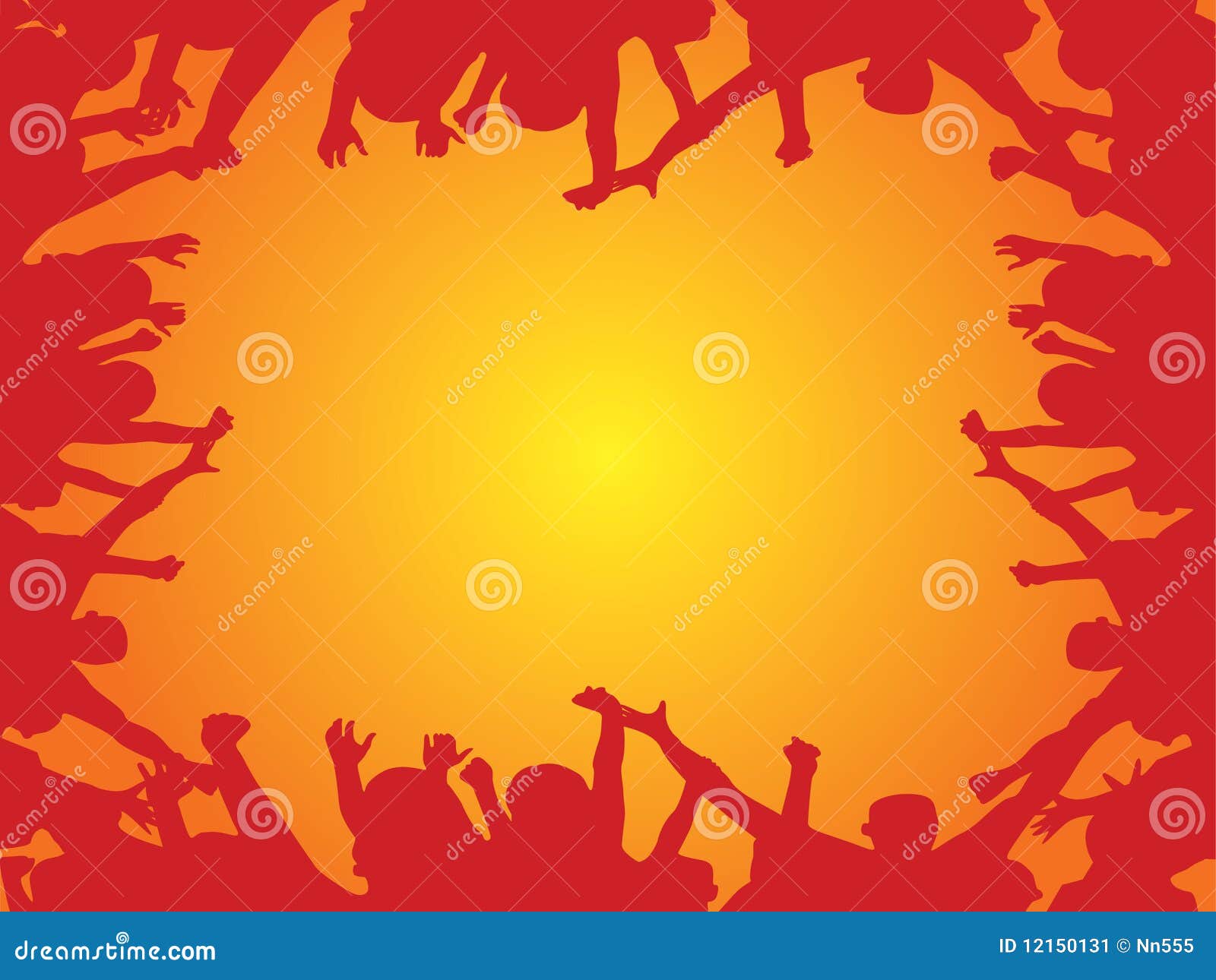 Crowd cheering vector stock vector. Illustration of audience - 12150131