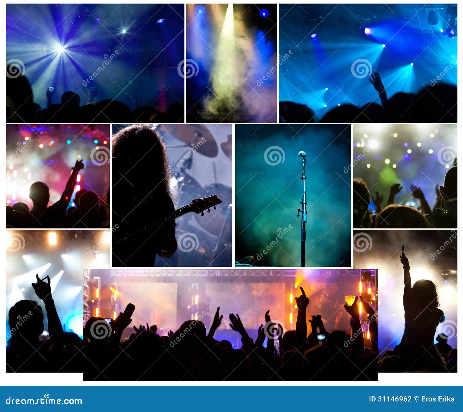 Crowd at concert stock photo. Image of entertainment - 31146962