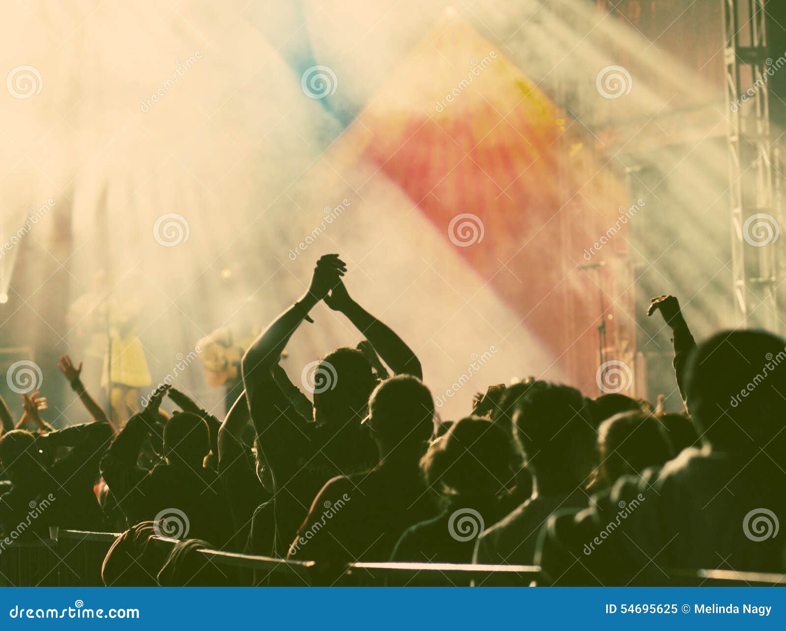 Crowd at concert stock image. Image of music, excitement - 54695625