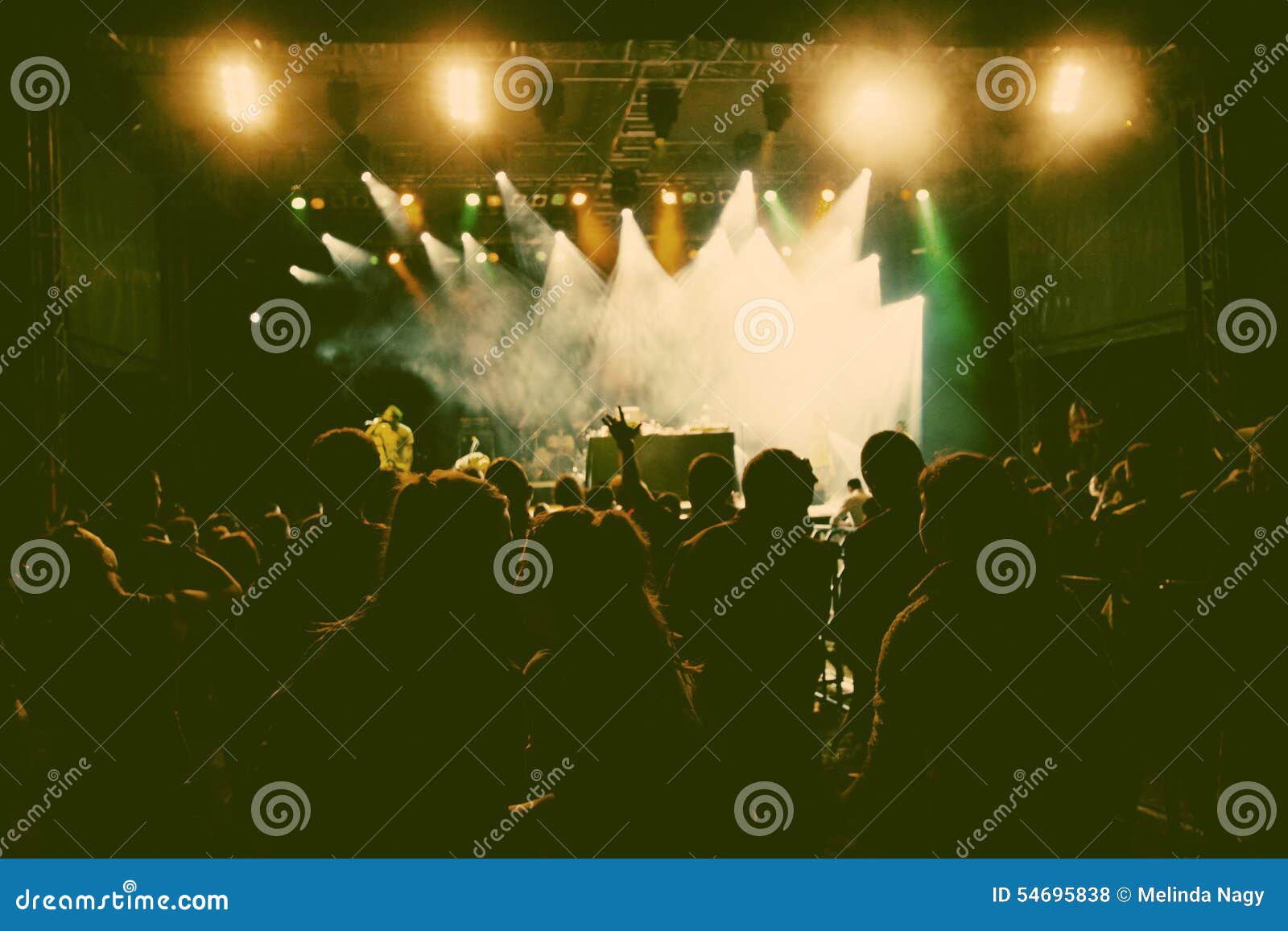 Crowd at concert stock photo. Image of great, cheerful - 54695838