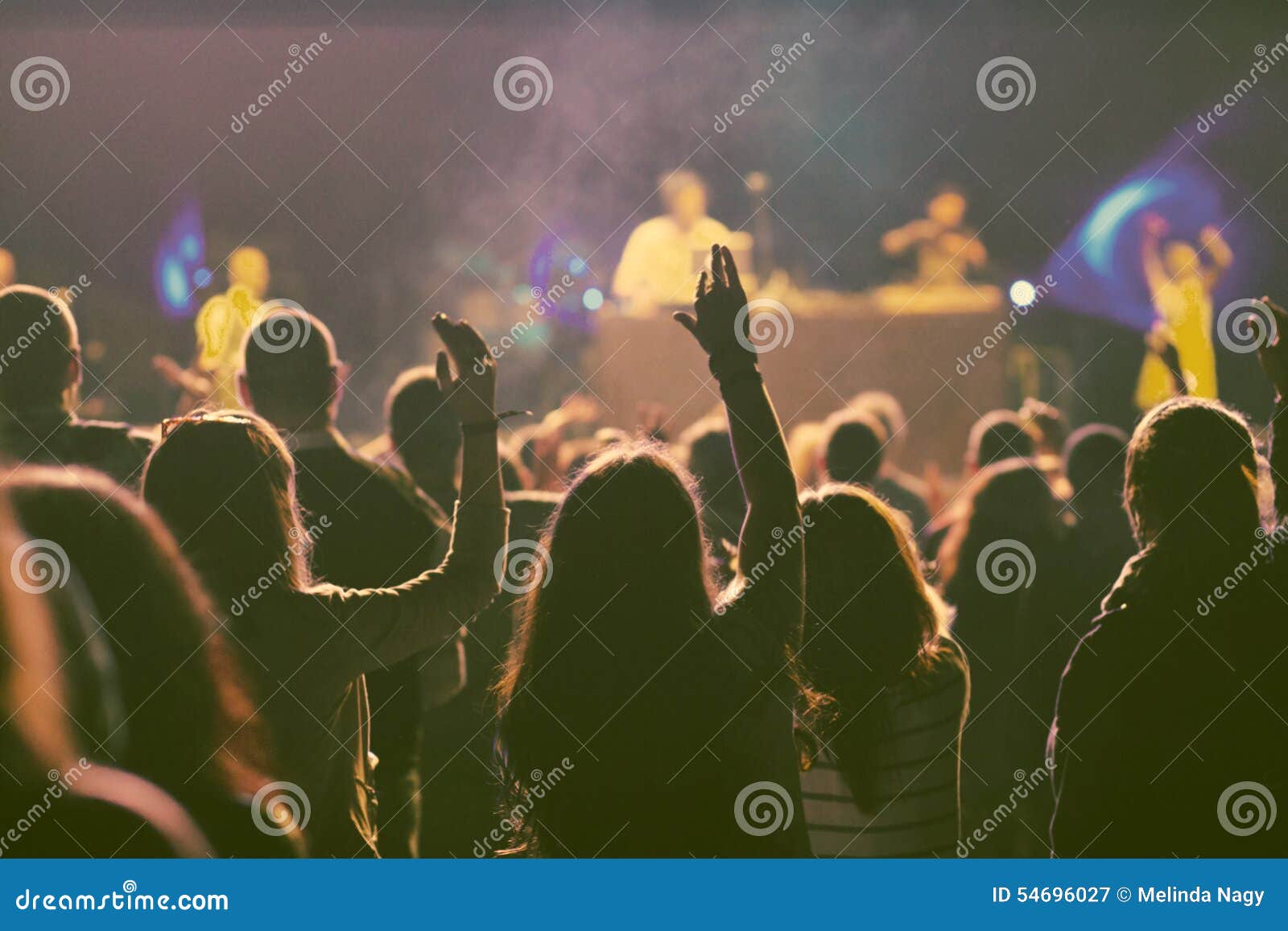 Crowd at concert stock image. Image of audience, musical - 54696027