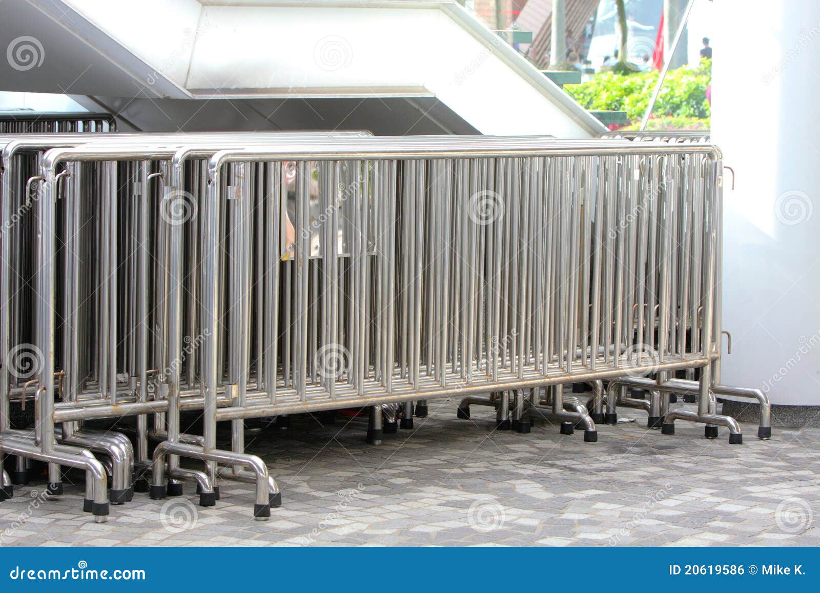 Crowd Control Barrier stock photo. Image of blocked, steel - 20619586