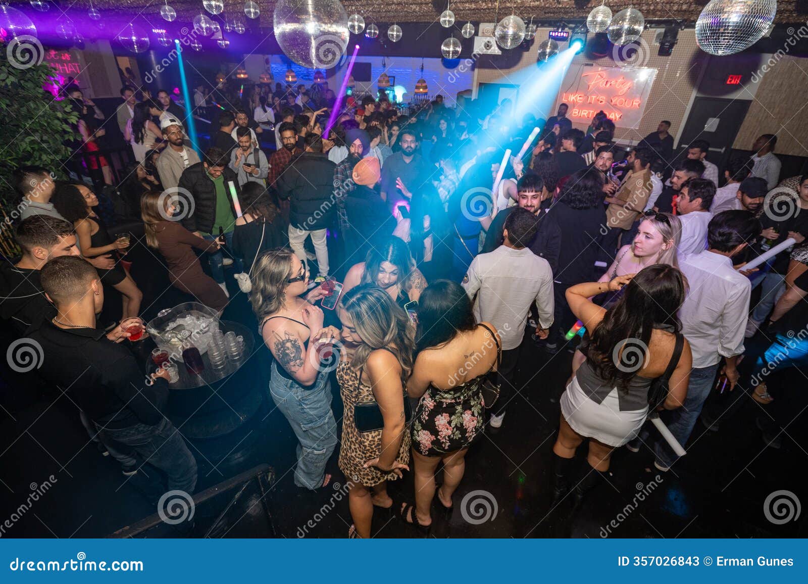 Crowd Dancing at a Nightclub. Editorial Stock Photo - Image of ...