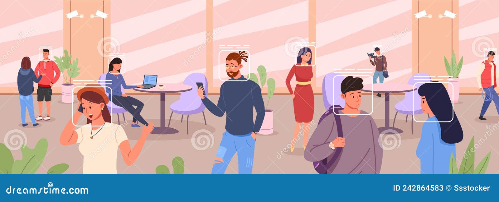 Crowd Data System. Futuristic Security Surveillance, Detection ...