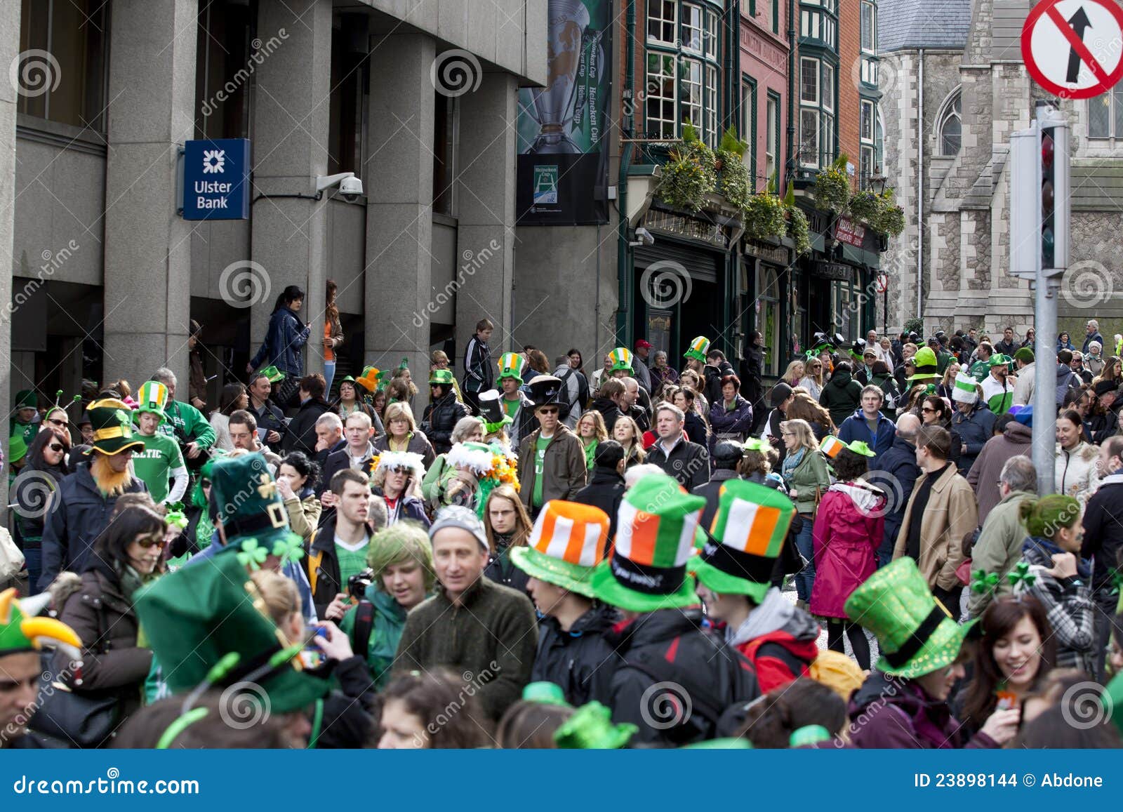 Crowd in Dublin on St. Patrick S Day Editorial Stock Image - Image of ...