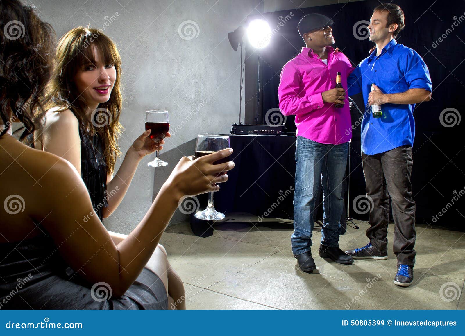 Crowd Enjoying Drinks at Nightclub Stock Image - Image of dancefloor ...
