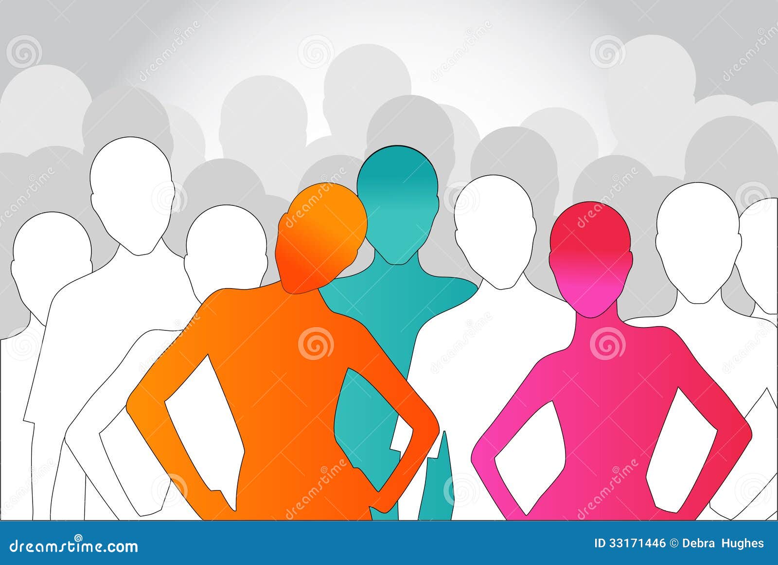Faceless Crowd Royalty-Free Stock Photography | CartoonDealer.com ...