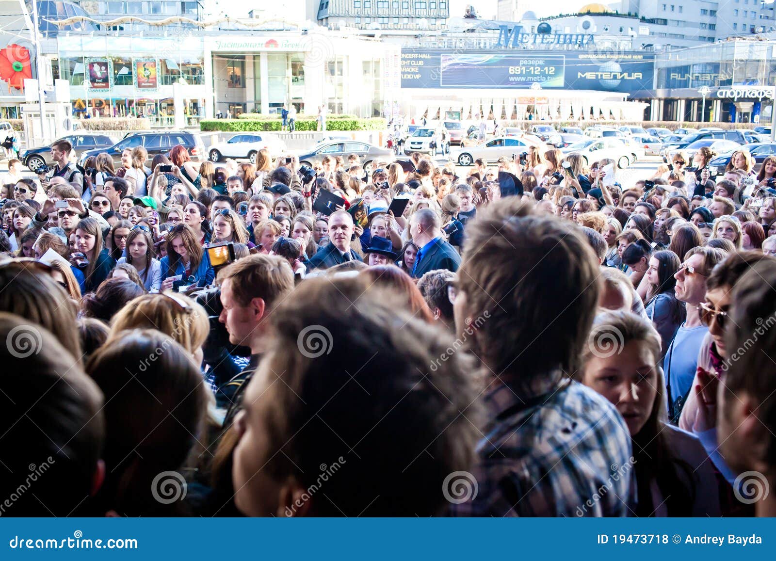 Red Man In A Crowd. Stranger, Eye-catching. Different, Special ...