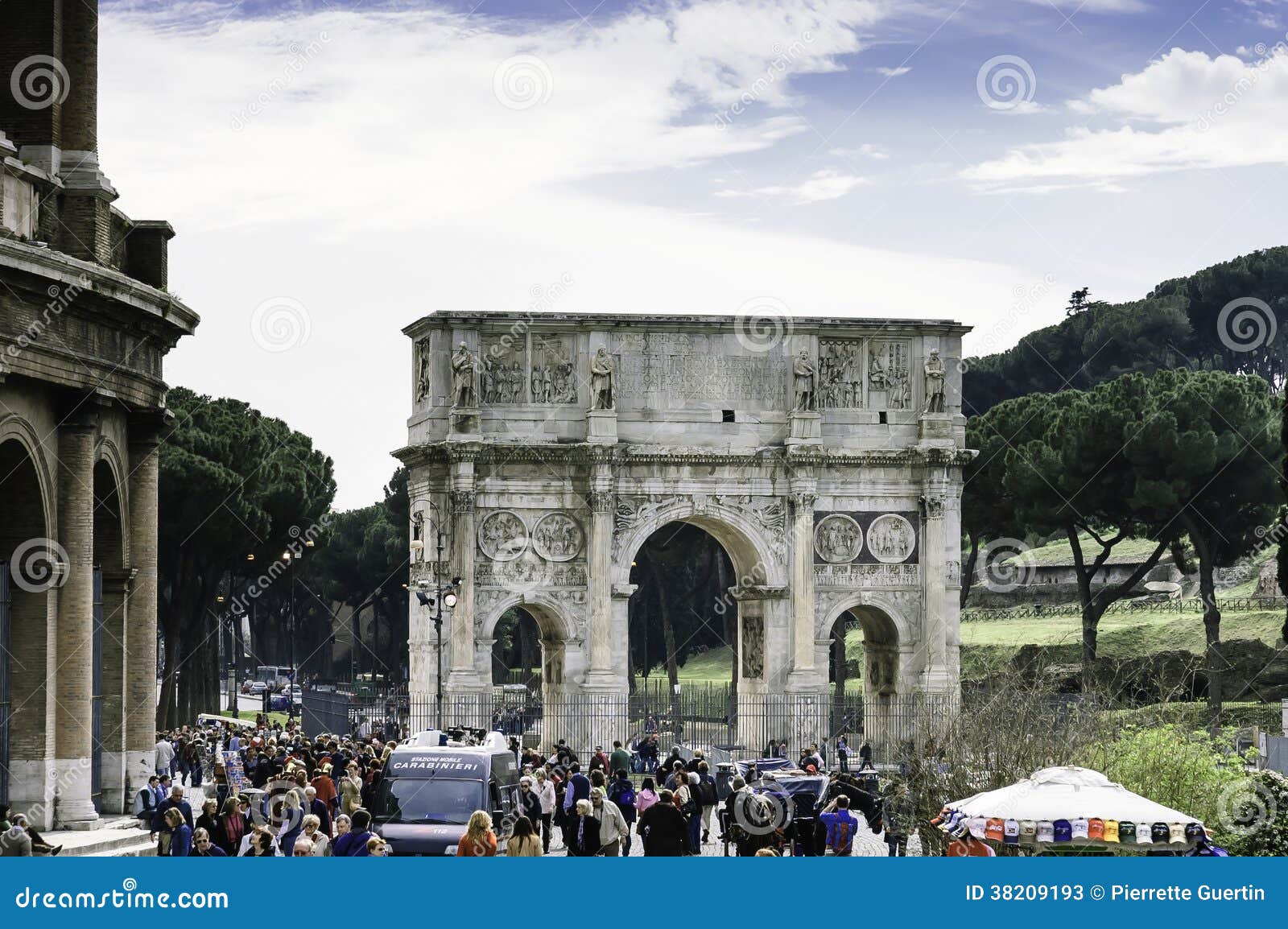 Arch Of Constantine In Rome, Italy Royalty-Free Stock Photo ...