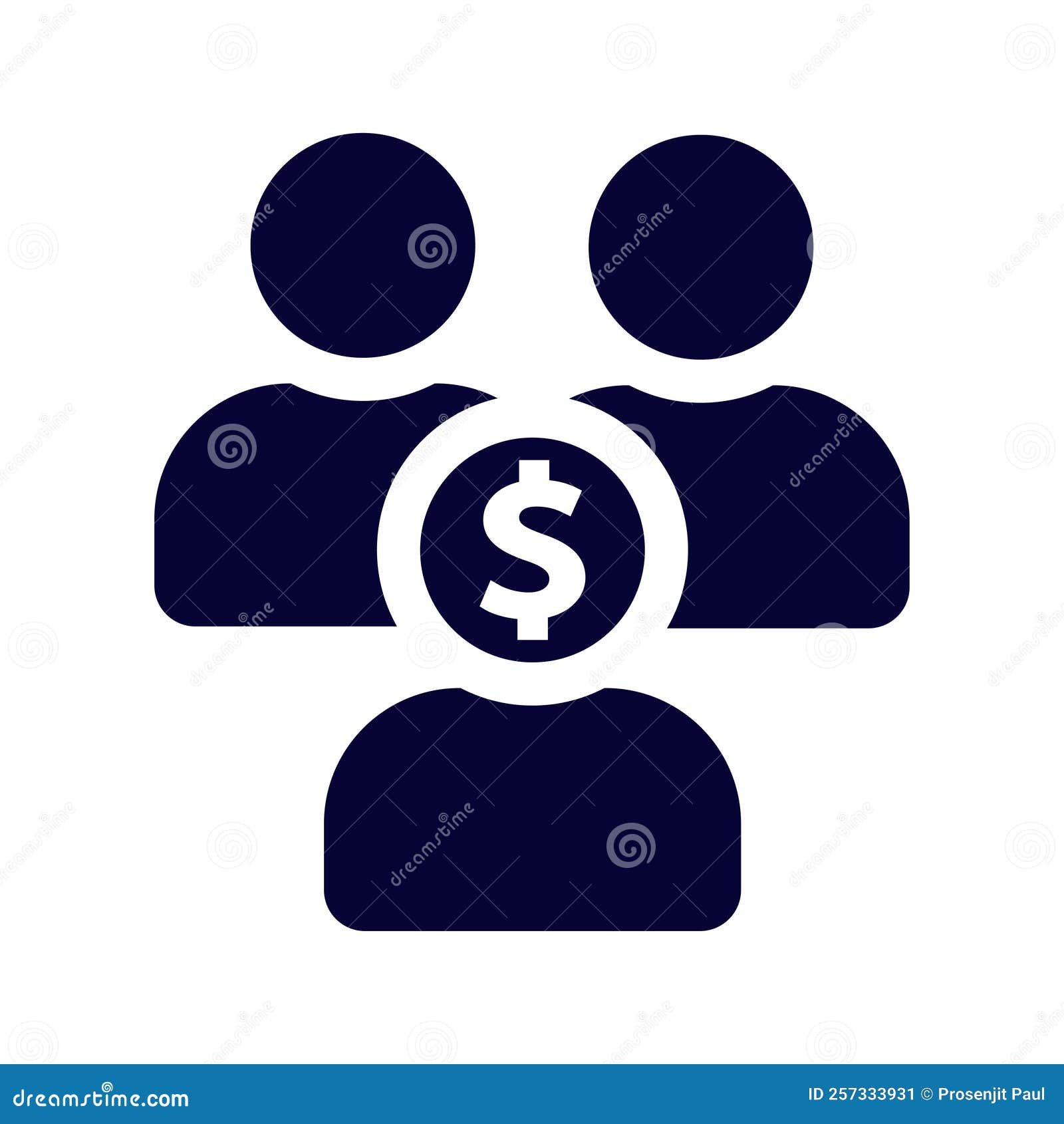 Crowd funding icon vector stock vector. Illustration of support - 257333931