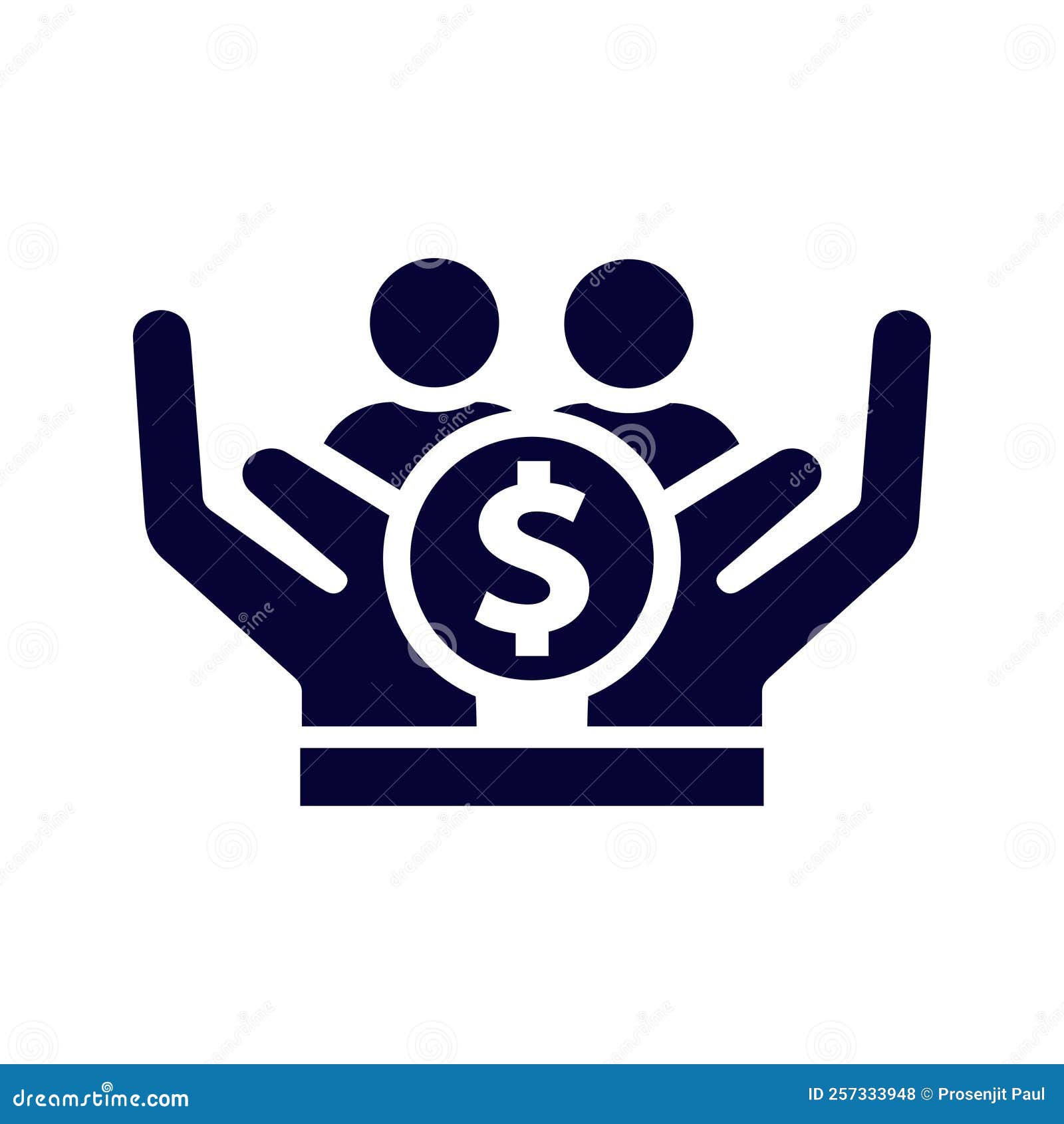 Crowd funding icon vector stock vector. Illustration of investment ...