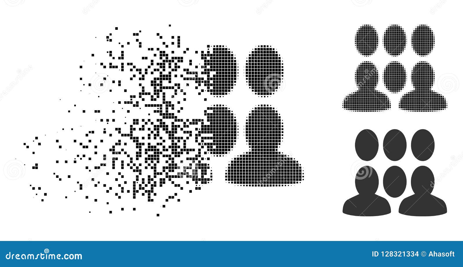 Dust Dot Halftone Crowd Icon Stock Vector - Illustration of composition ... Dust Dot Halftone Crowd Icon Stock Vector - Illustration of composition ...