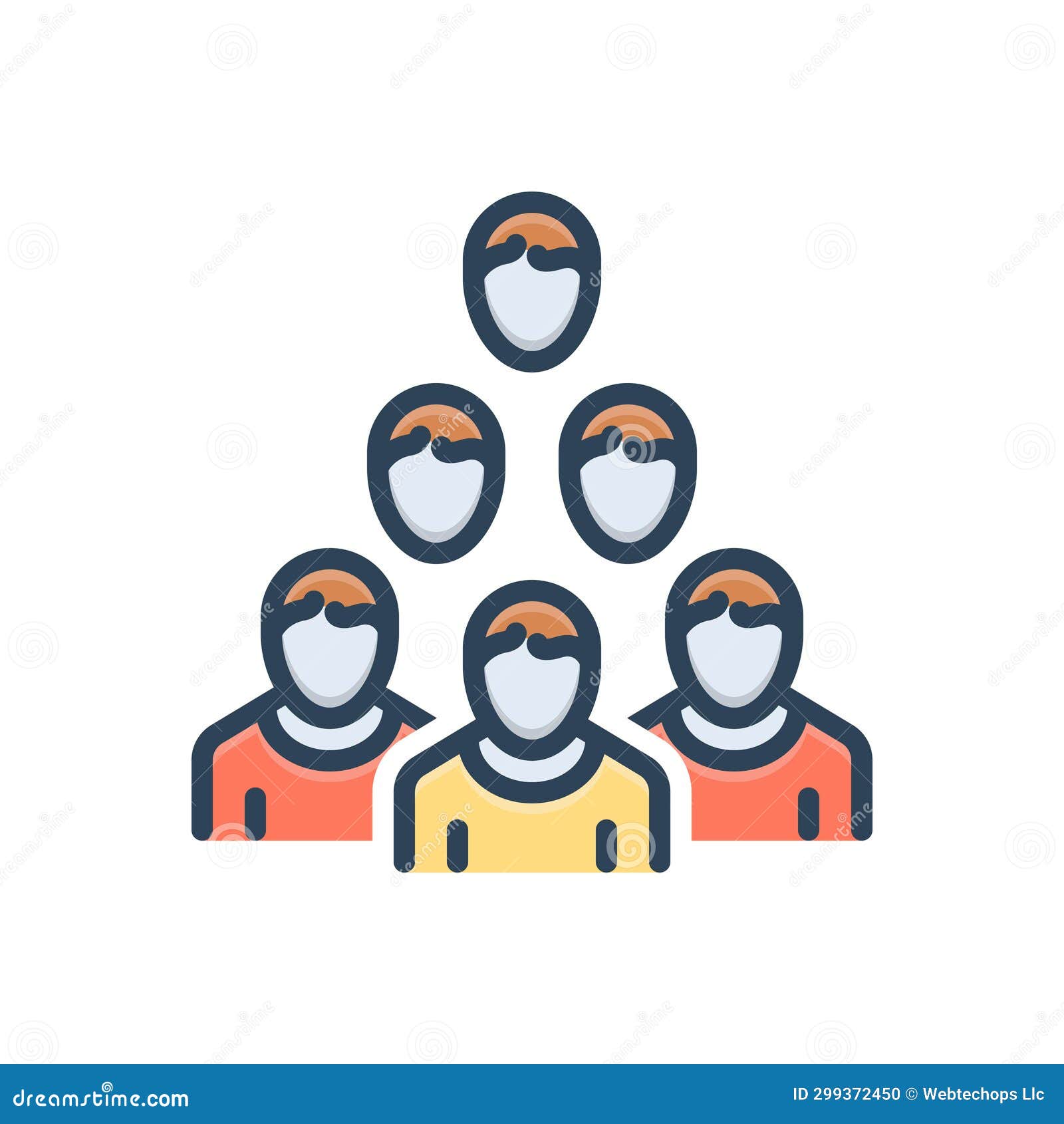 Throng Population Line Icons Collection. Crowd, Congestion, Cluster ...