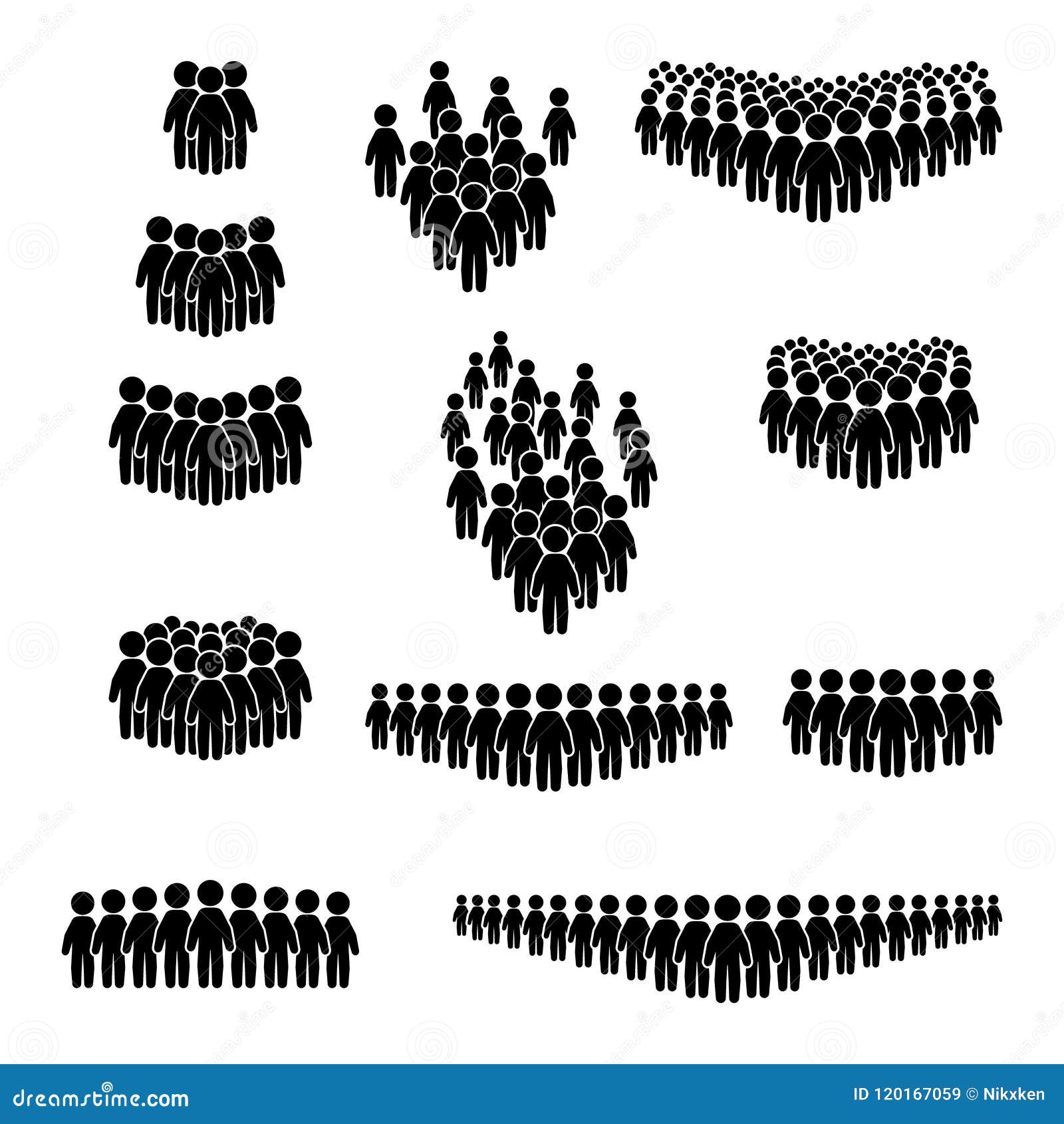 Crowd Icon Set. People Icon Set. Vector Stock Vector - Illustration of ... Crowd Icon Set. People Icon Set. Vector Stock Vector - Illustration of ...