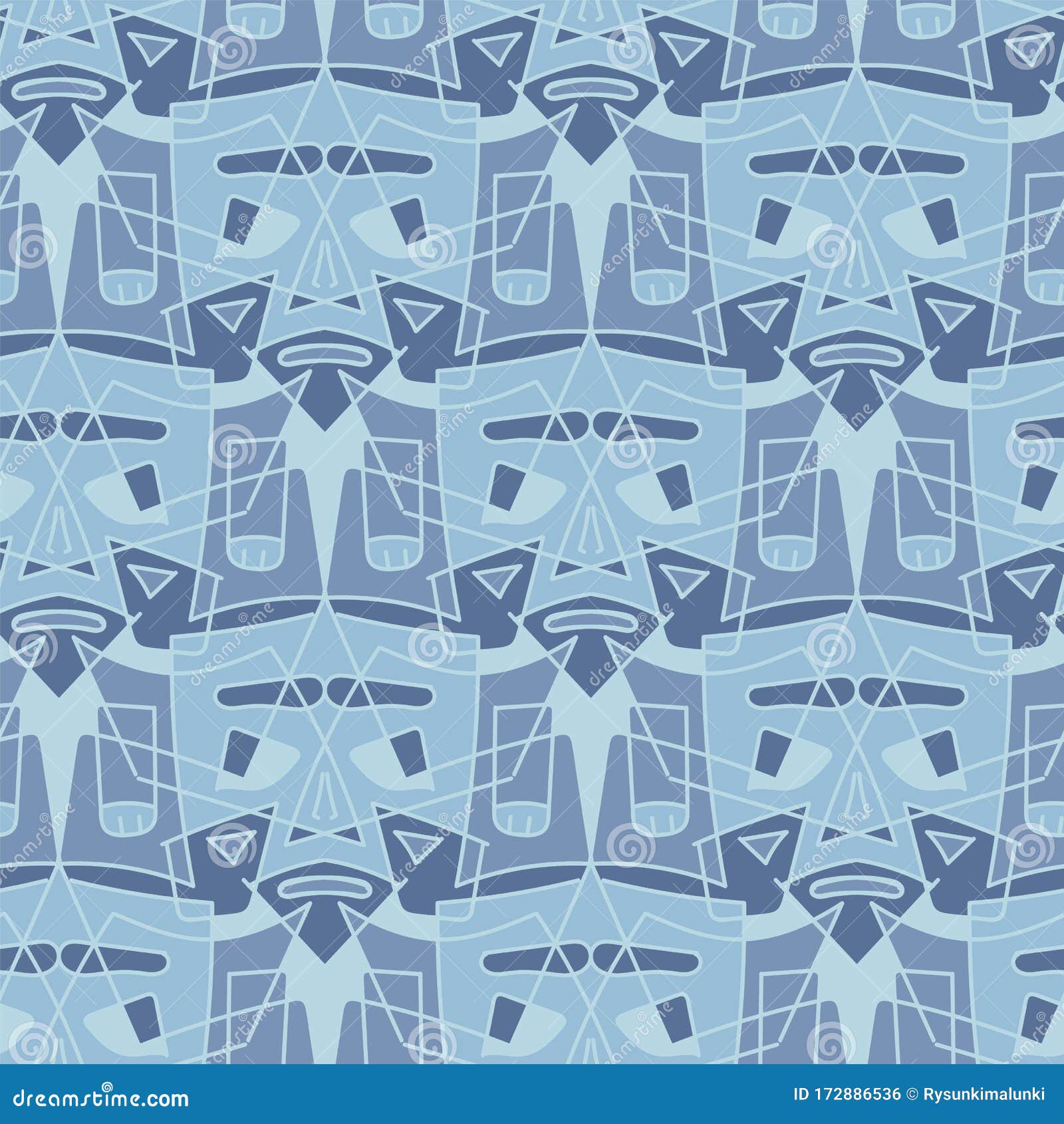 Grumpy Cat On Blue Background Royalty-Free Cartoon | CartoonDealer.com ...